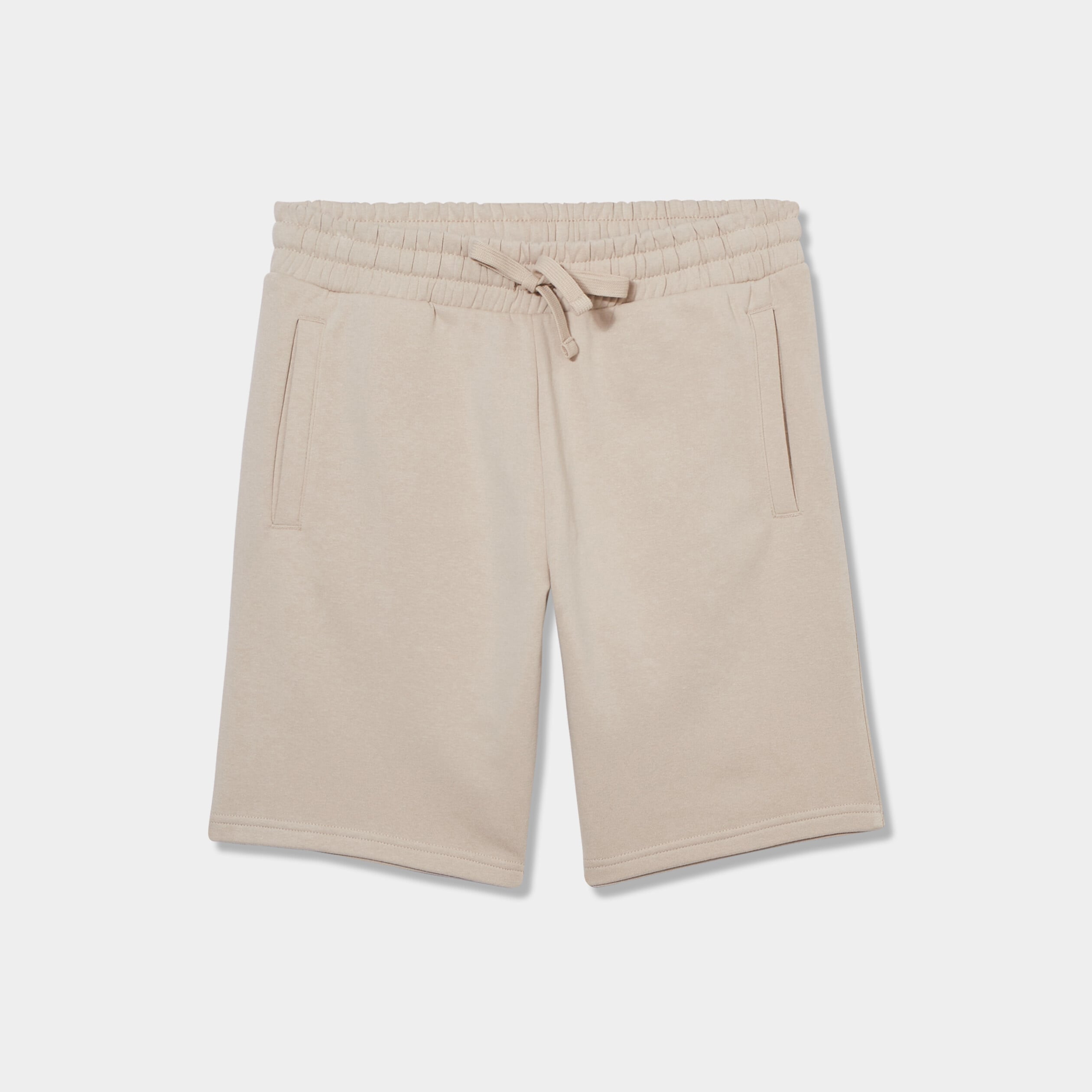 Short jogging molleton droit beige homme | La Halle