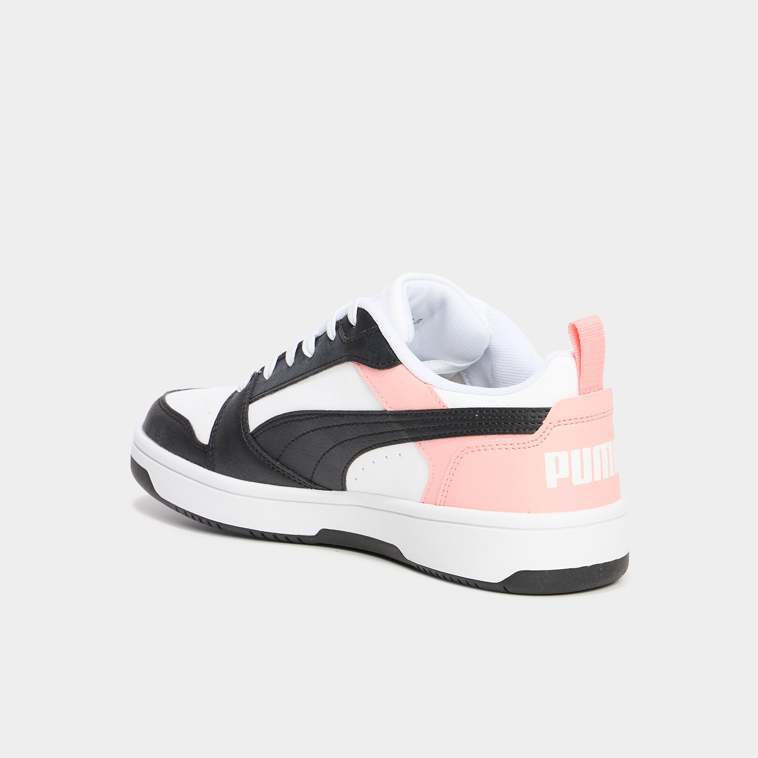 Tennis à lacets Puma Rebound V6 orange corail fille | La Halle