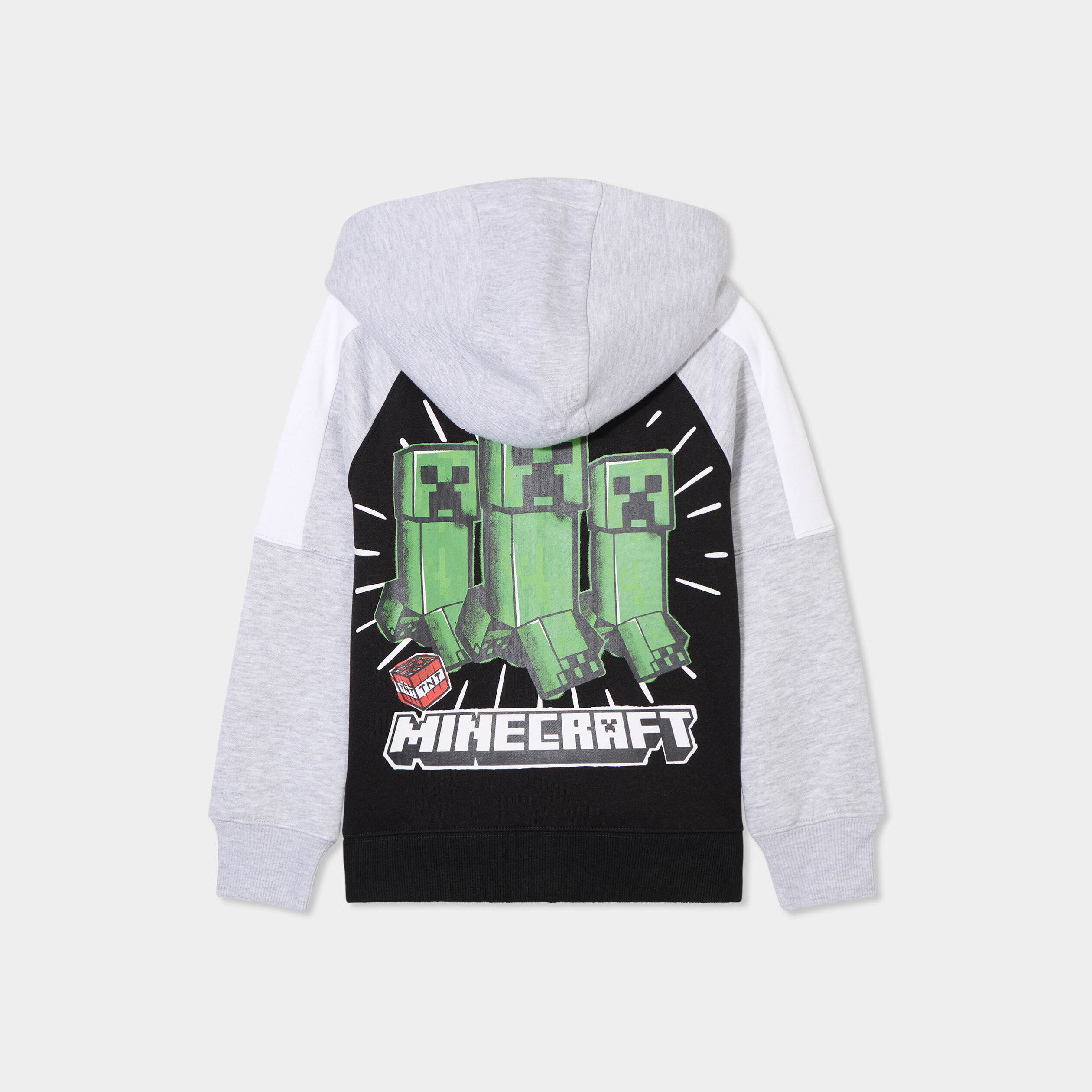 Sweat zippé à capuche Minecraft multicolore garçon | La Halle
