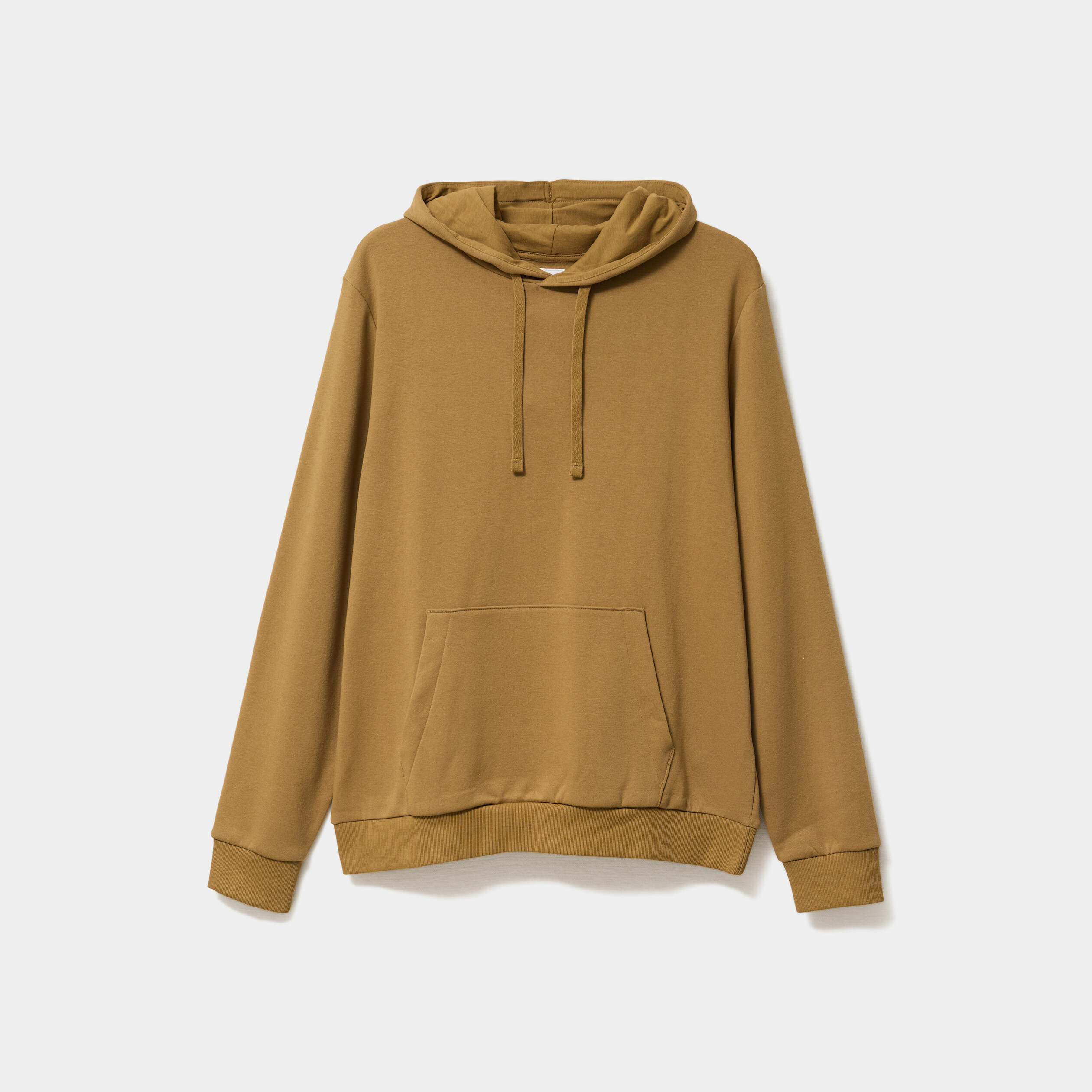 Sweat molleton à capuche hoodie camel homme | La Halle