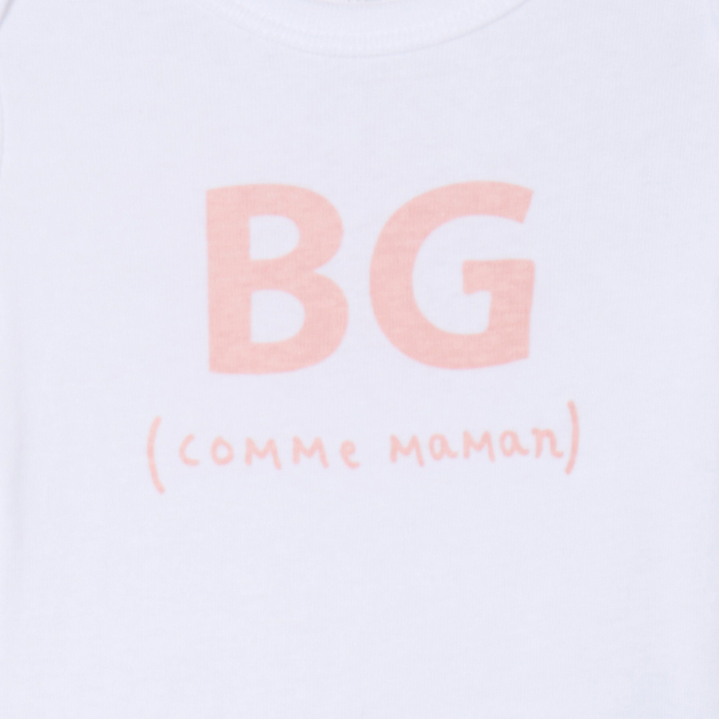 Body US velours coton manches longues blanc bébé | La Halle