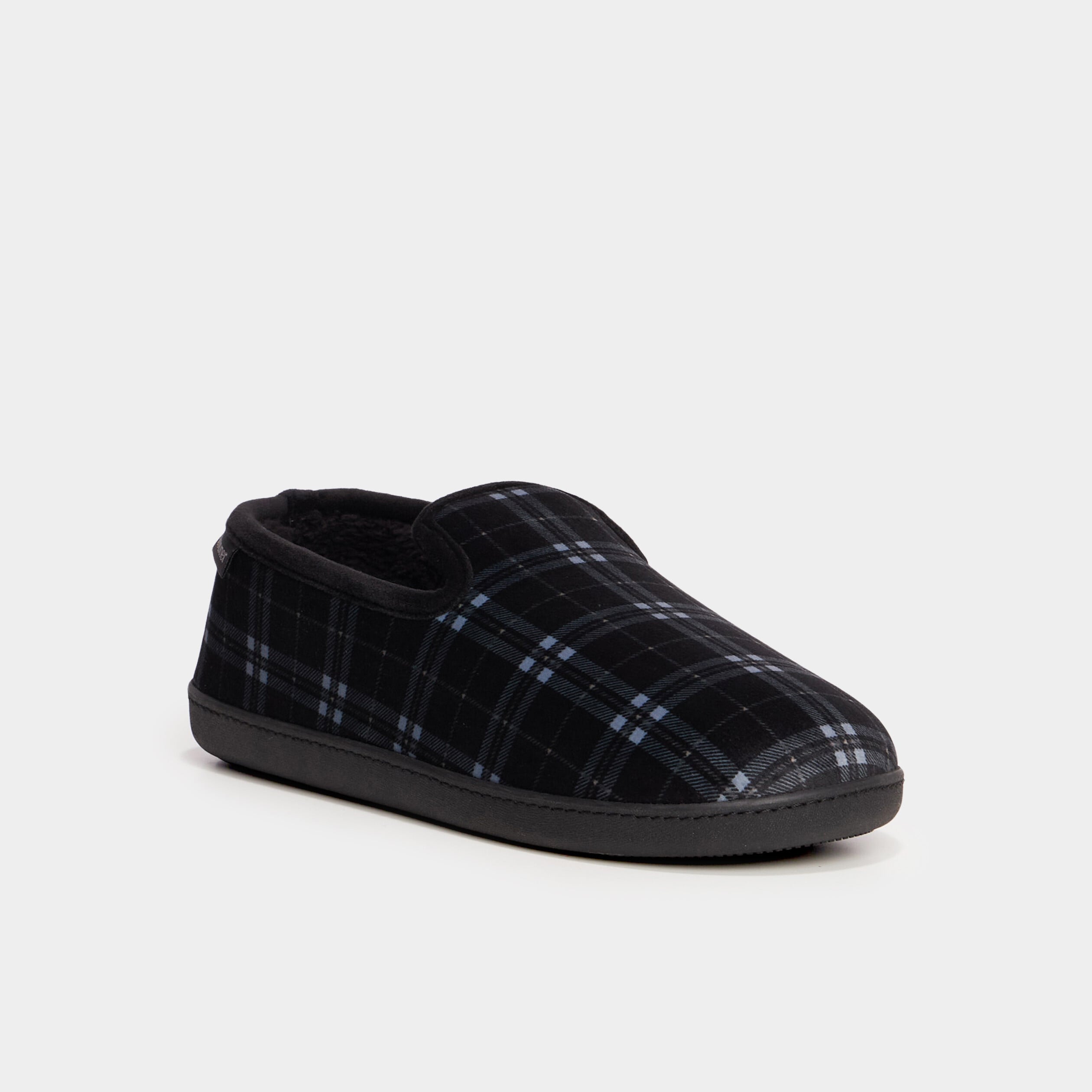 Chaussons fourrés Isotoner bleu homme | La Halle