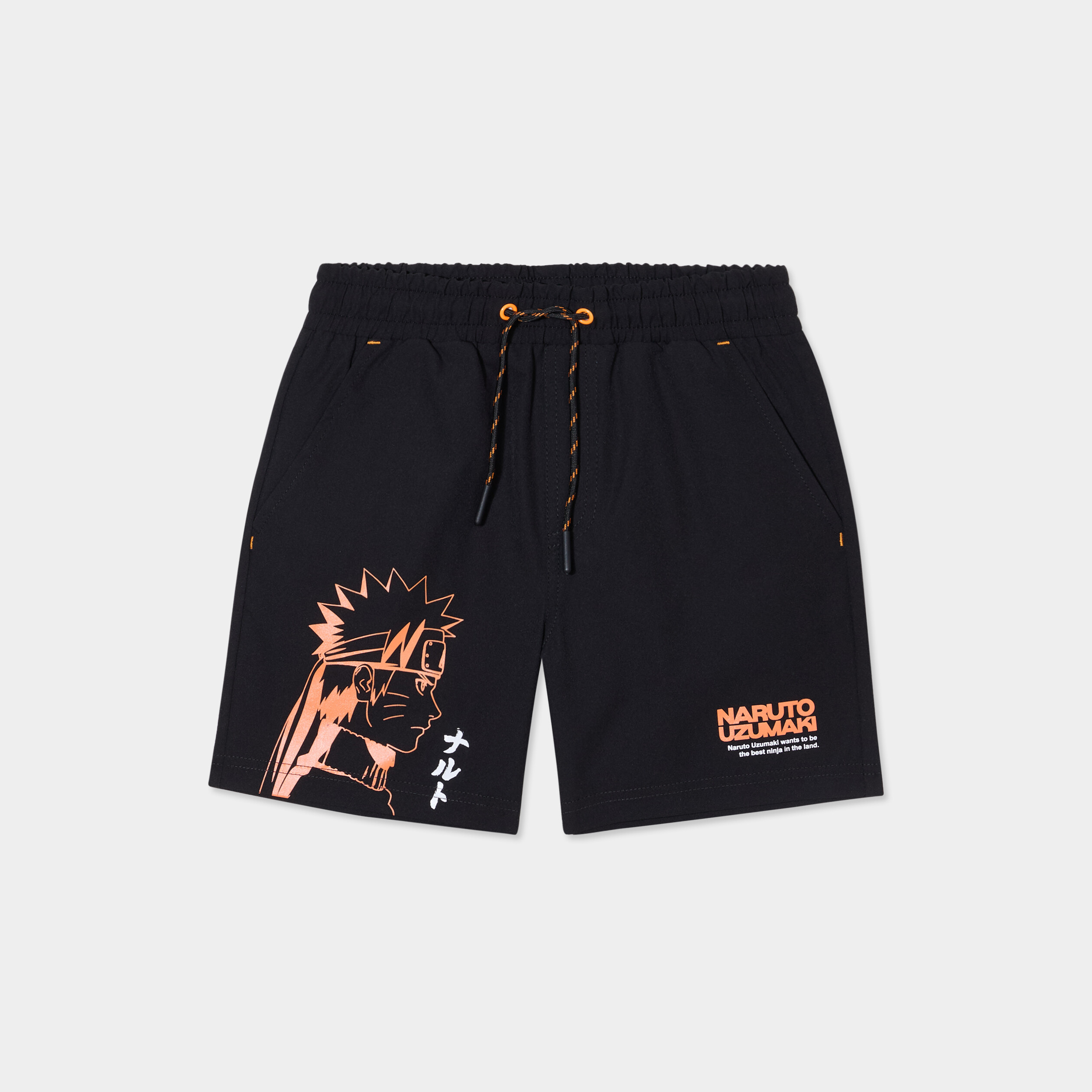 Short regular Naruto noir garçon | La Halle