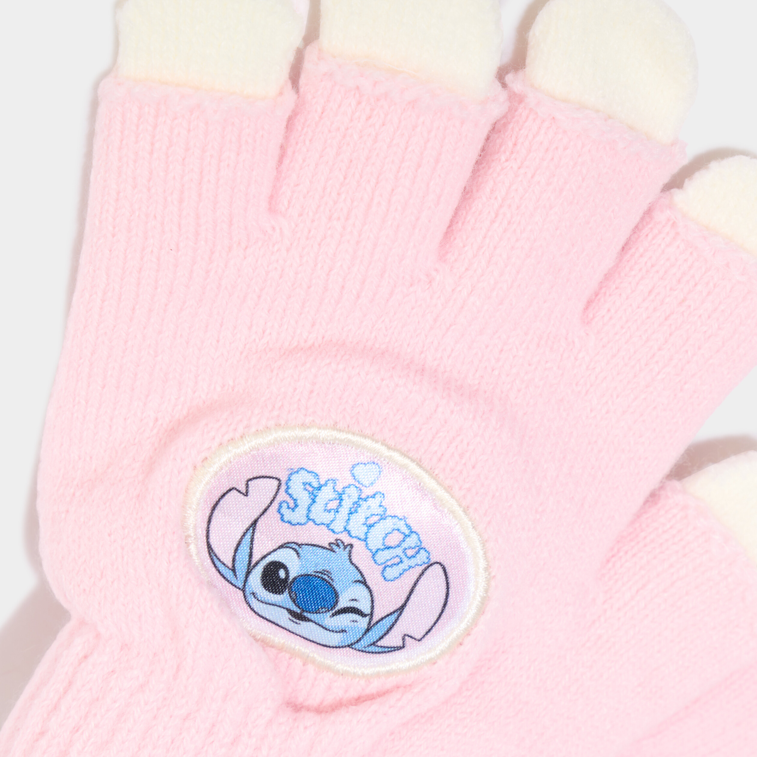 Gants 2-en-1 Stitch rose fille | La Halle