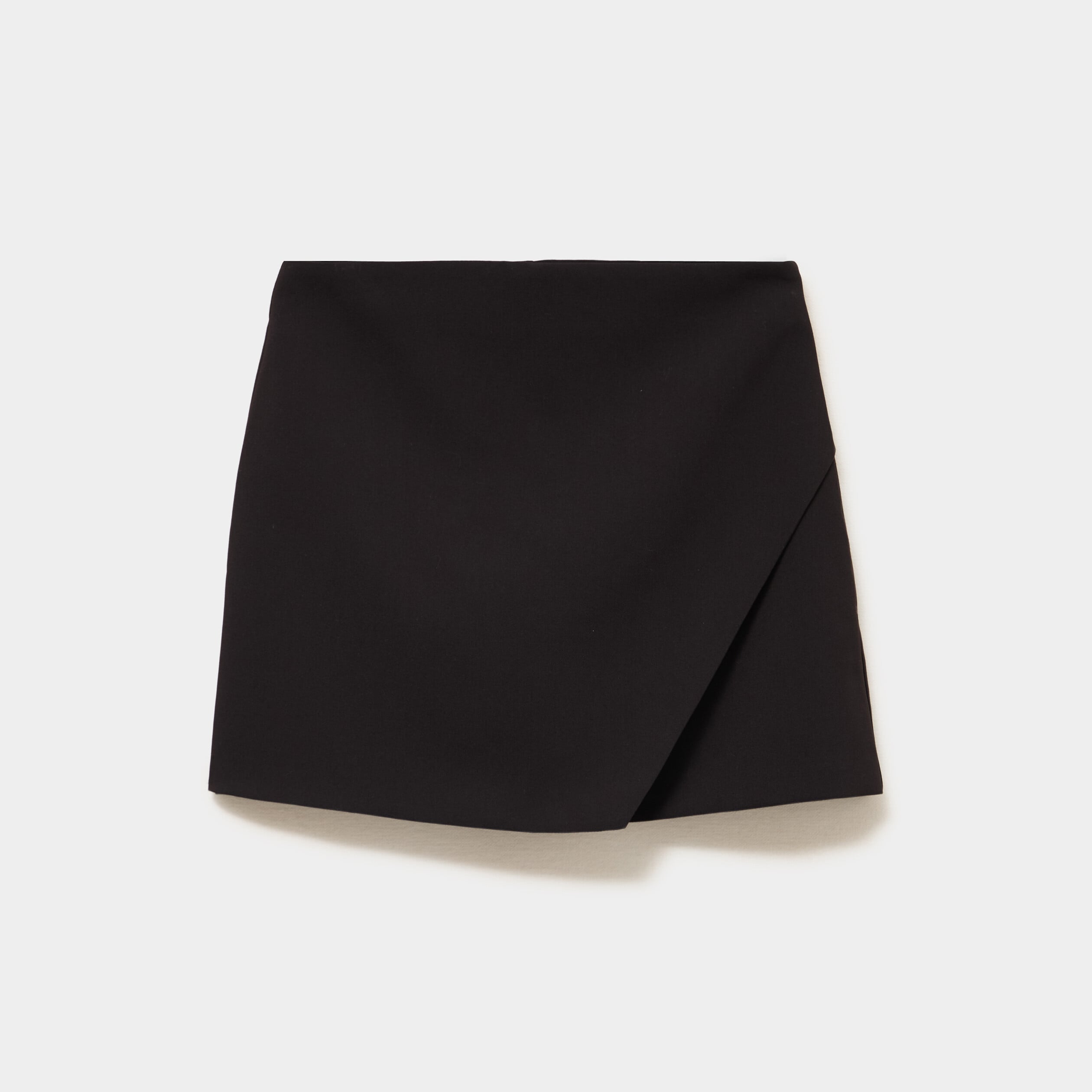 Jupe-short courte droite noir femme | La Halle