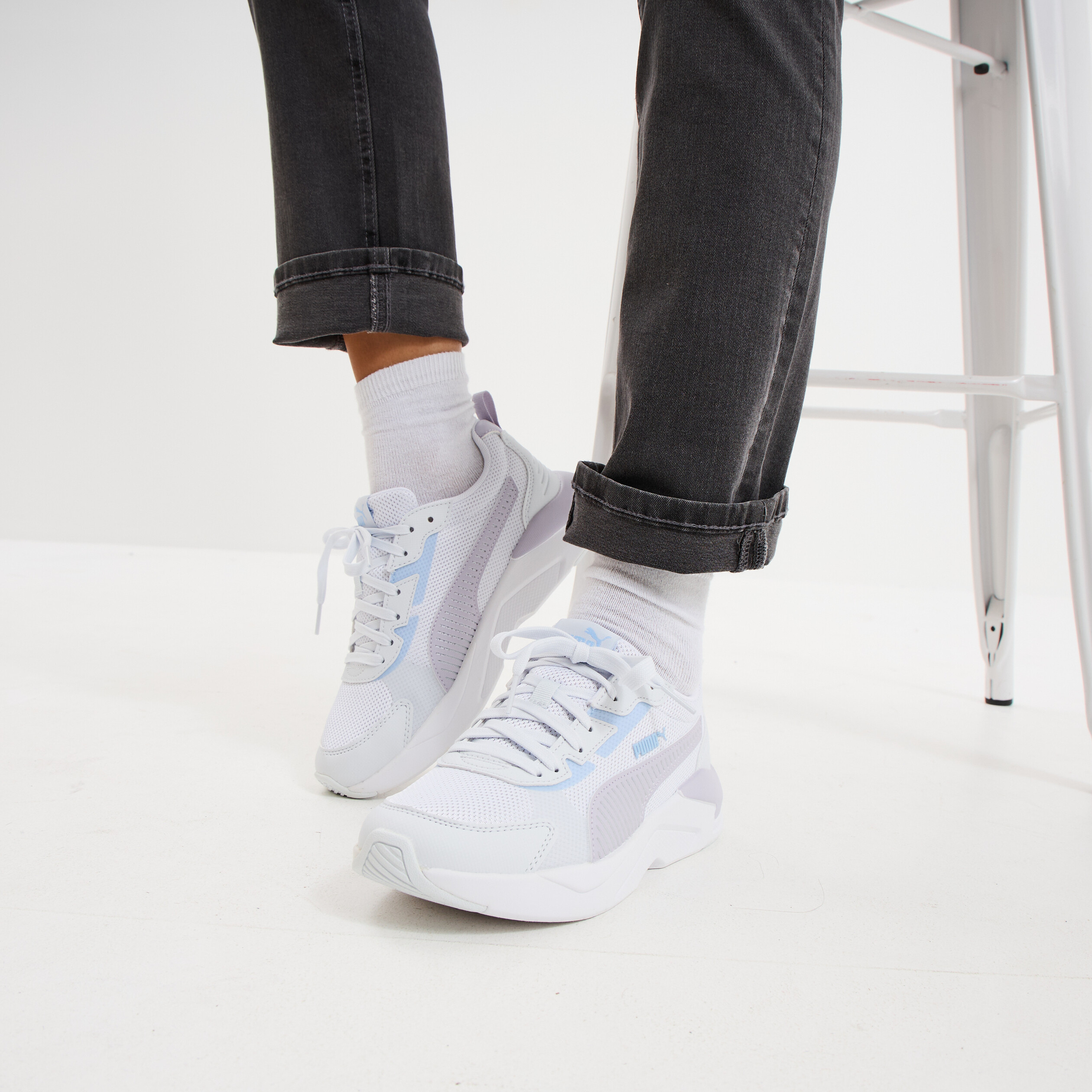 Baskets running à lacets Puma XRAY LITE violet femme | La Halle