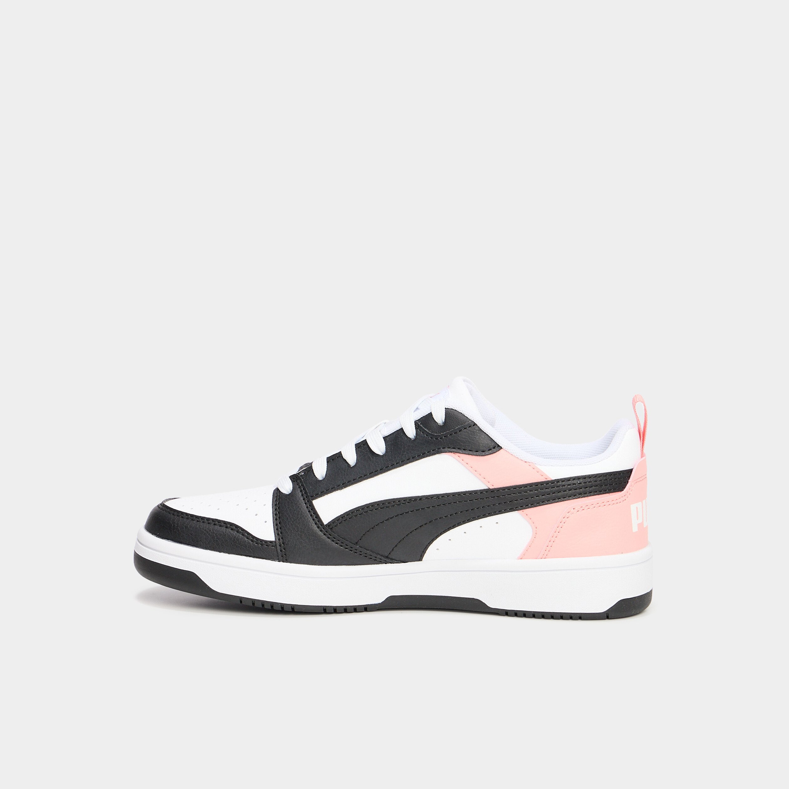 Tennis à lacets Puma Rebound V6 orange corail fille | La Halle