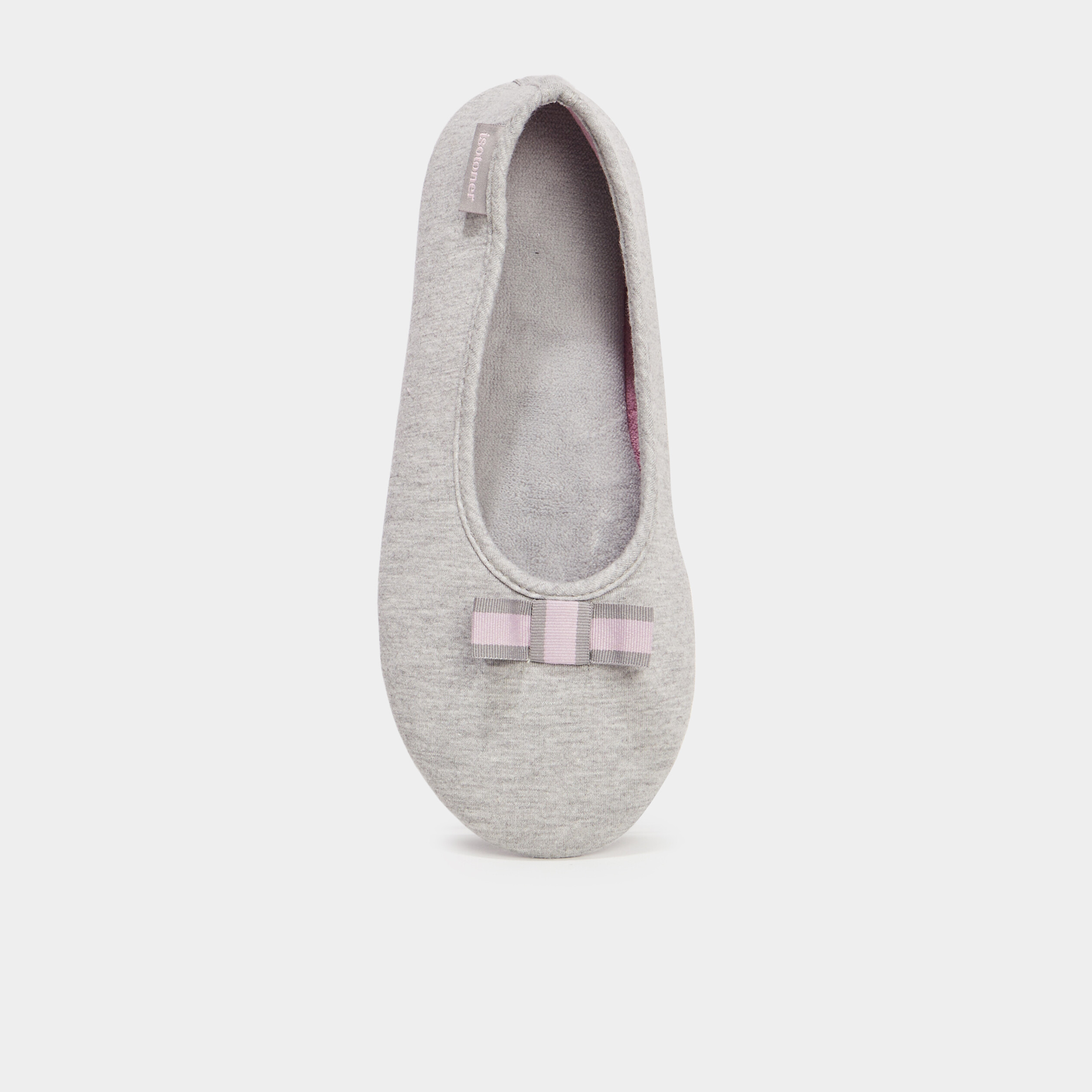 Chaussons ballerines Isotoner gris femme | La Halle