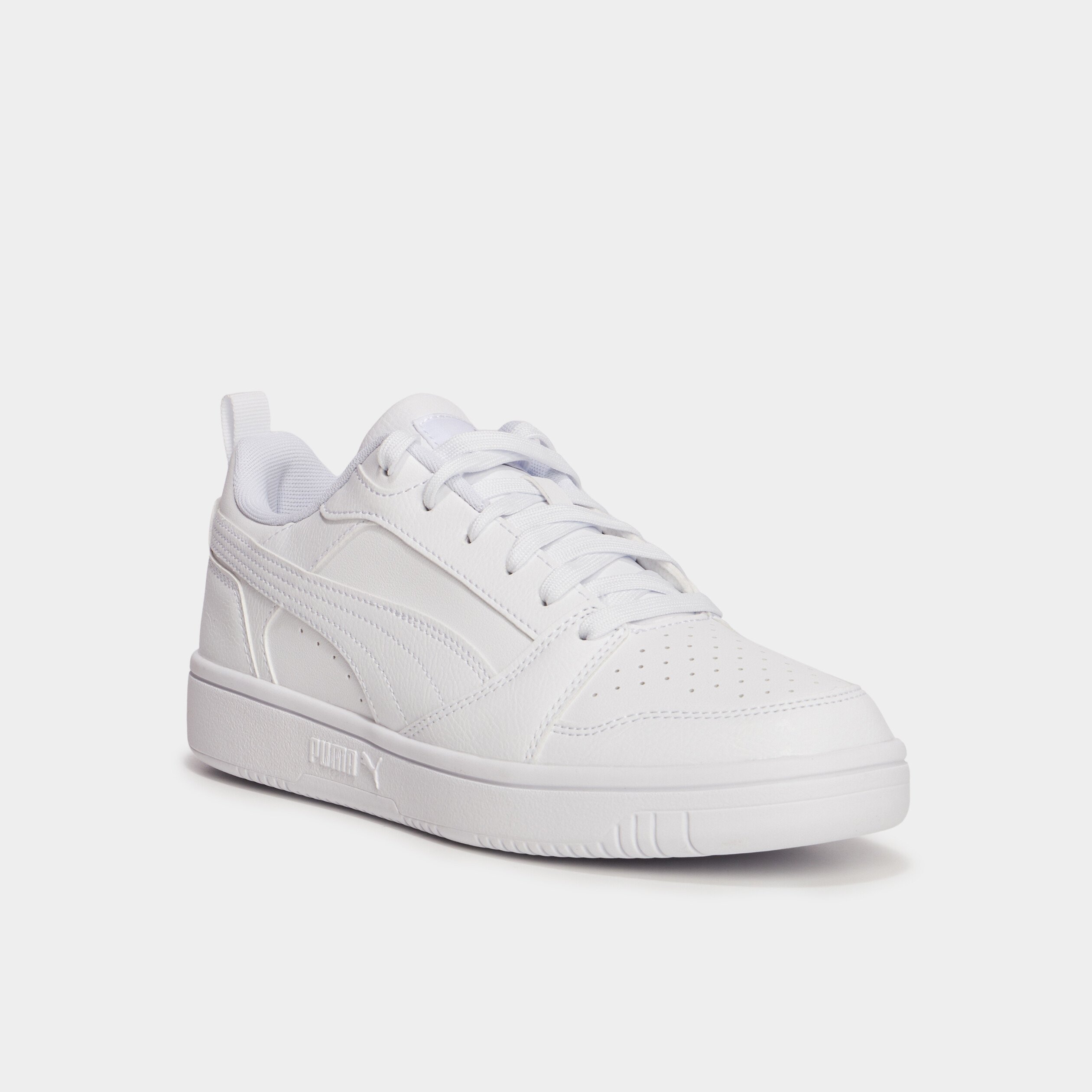 Tennis à lacets Puma Rebound V6 blanc fille | La Halle