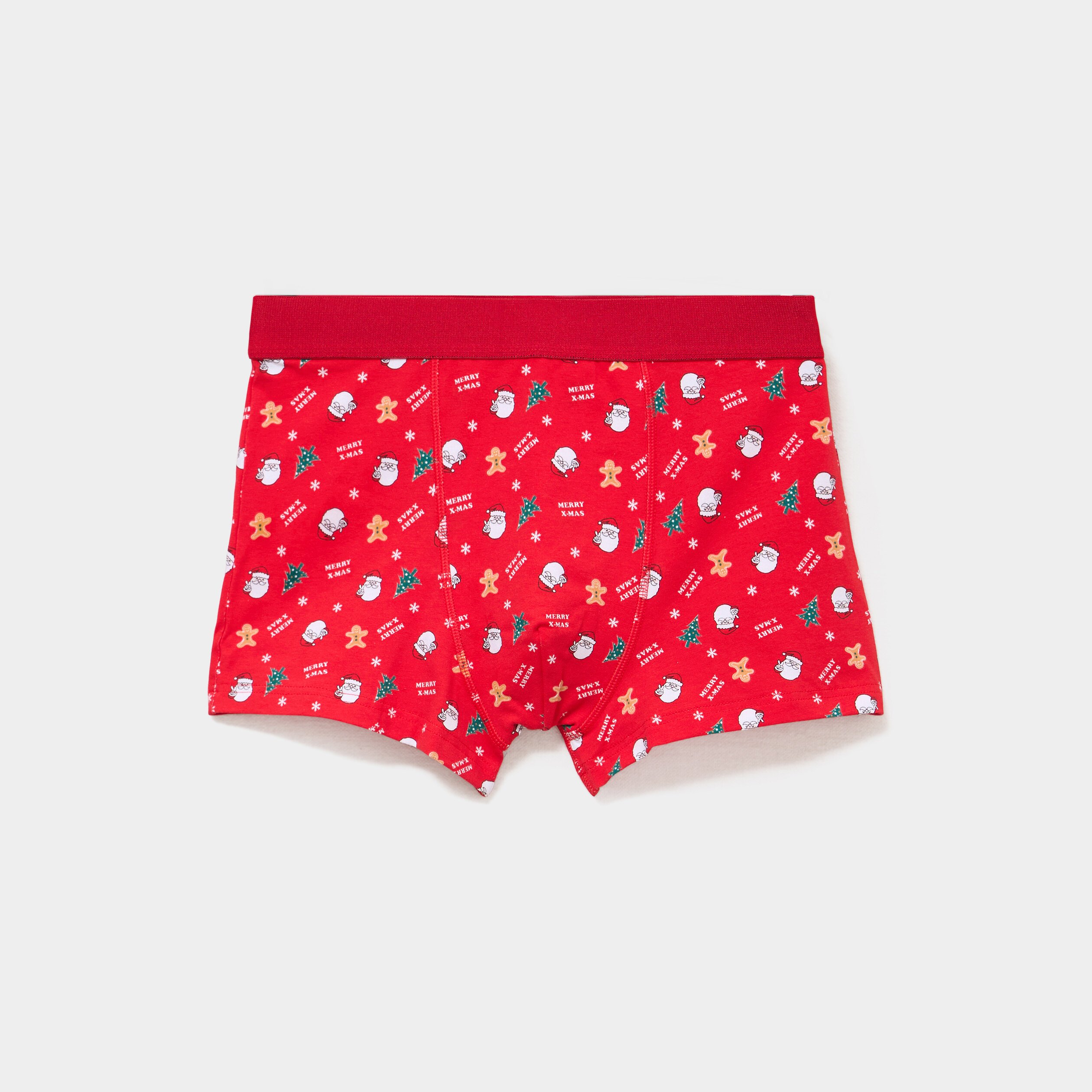 Boxer Noël rouge homme | La Halle