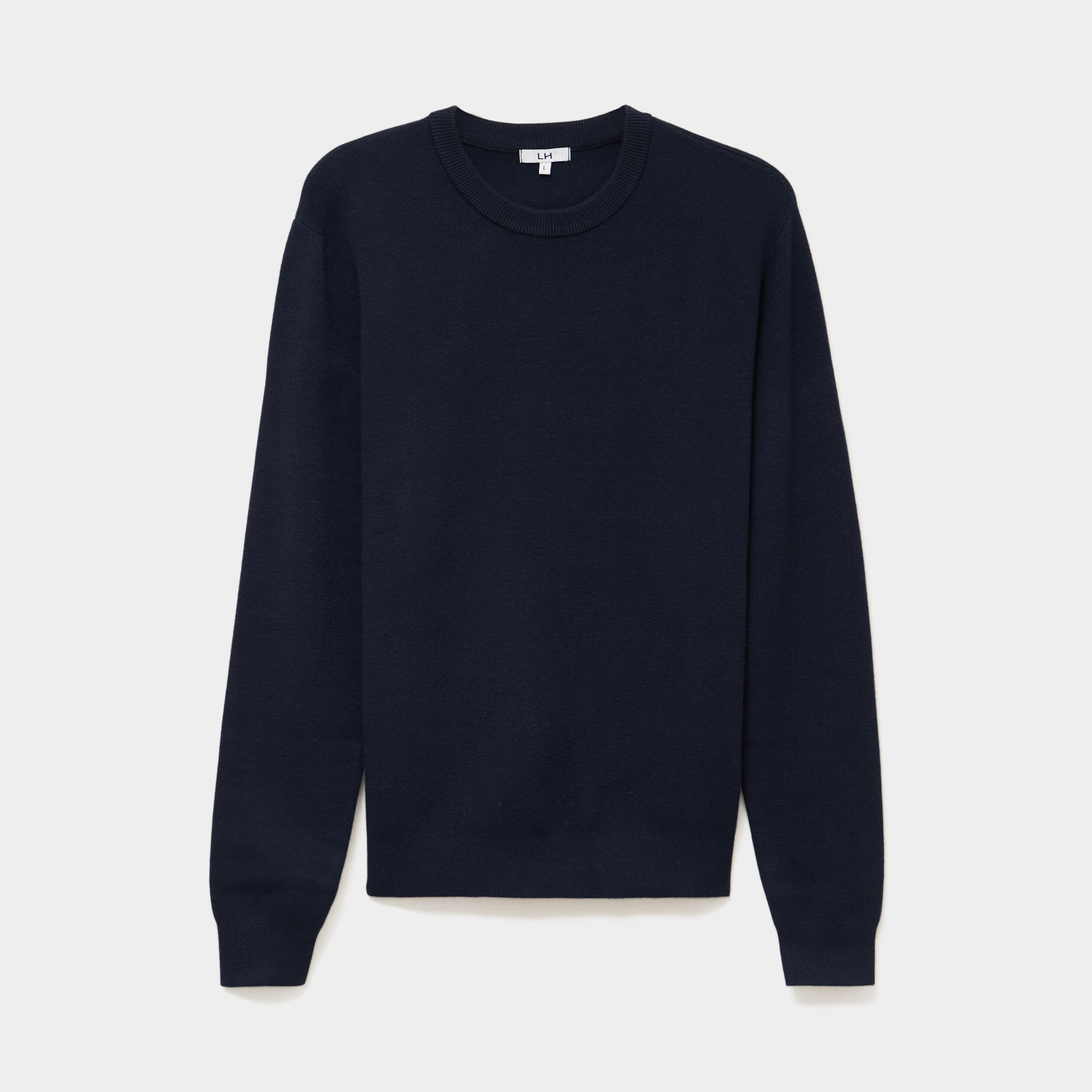Pull col rond manches longues bleu marine homme | La Halle
