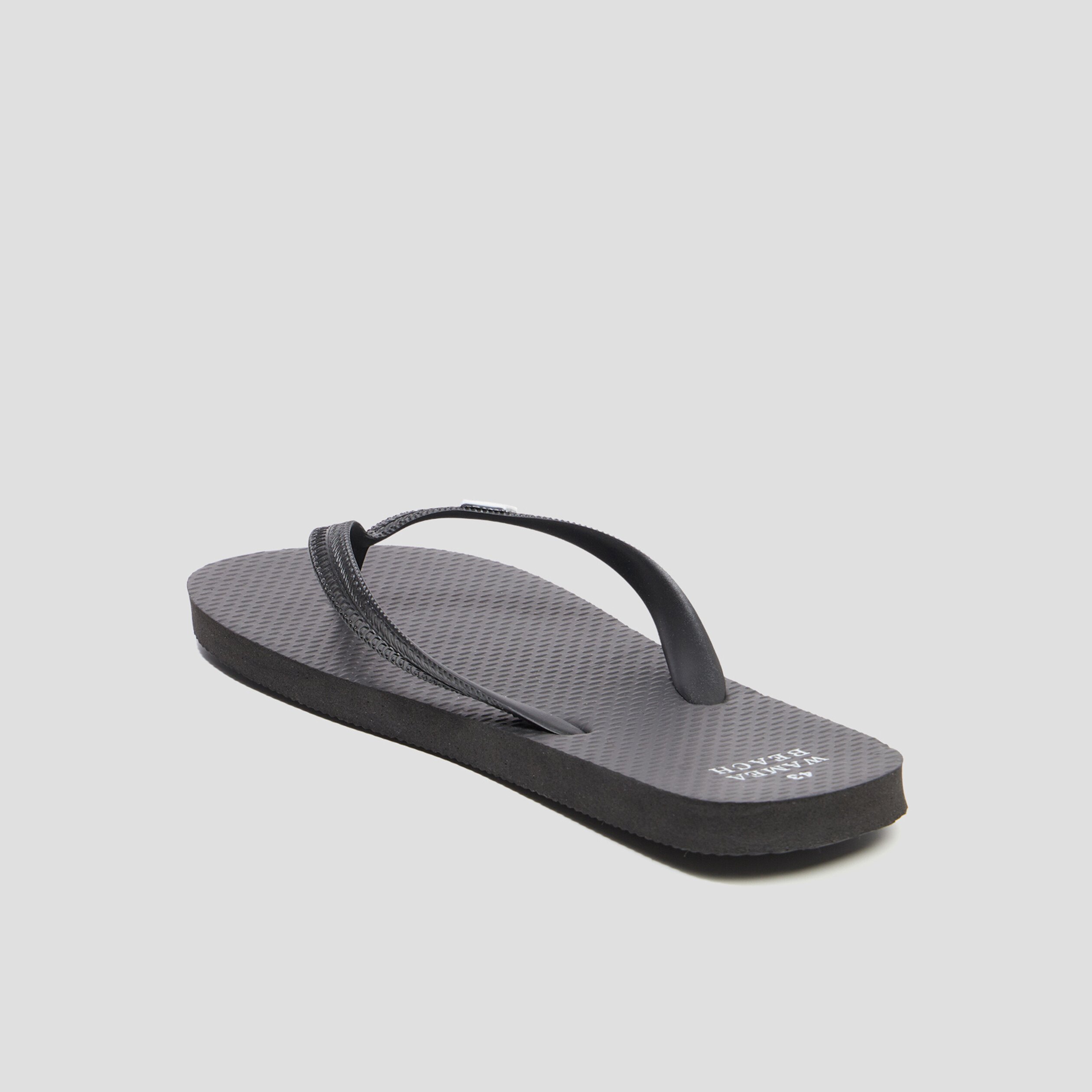 Tongs plage noir homme | La Halle