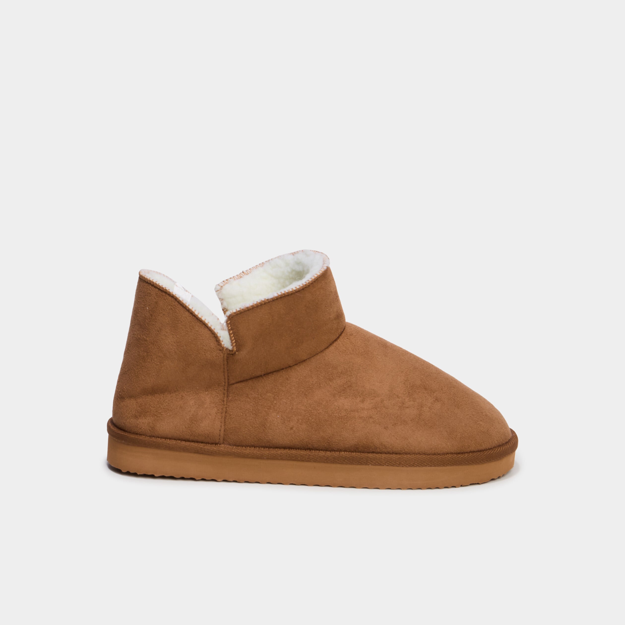 Chaussons boots fourrés camel homme | La Halle