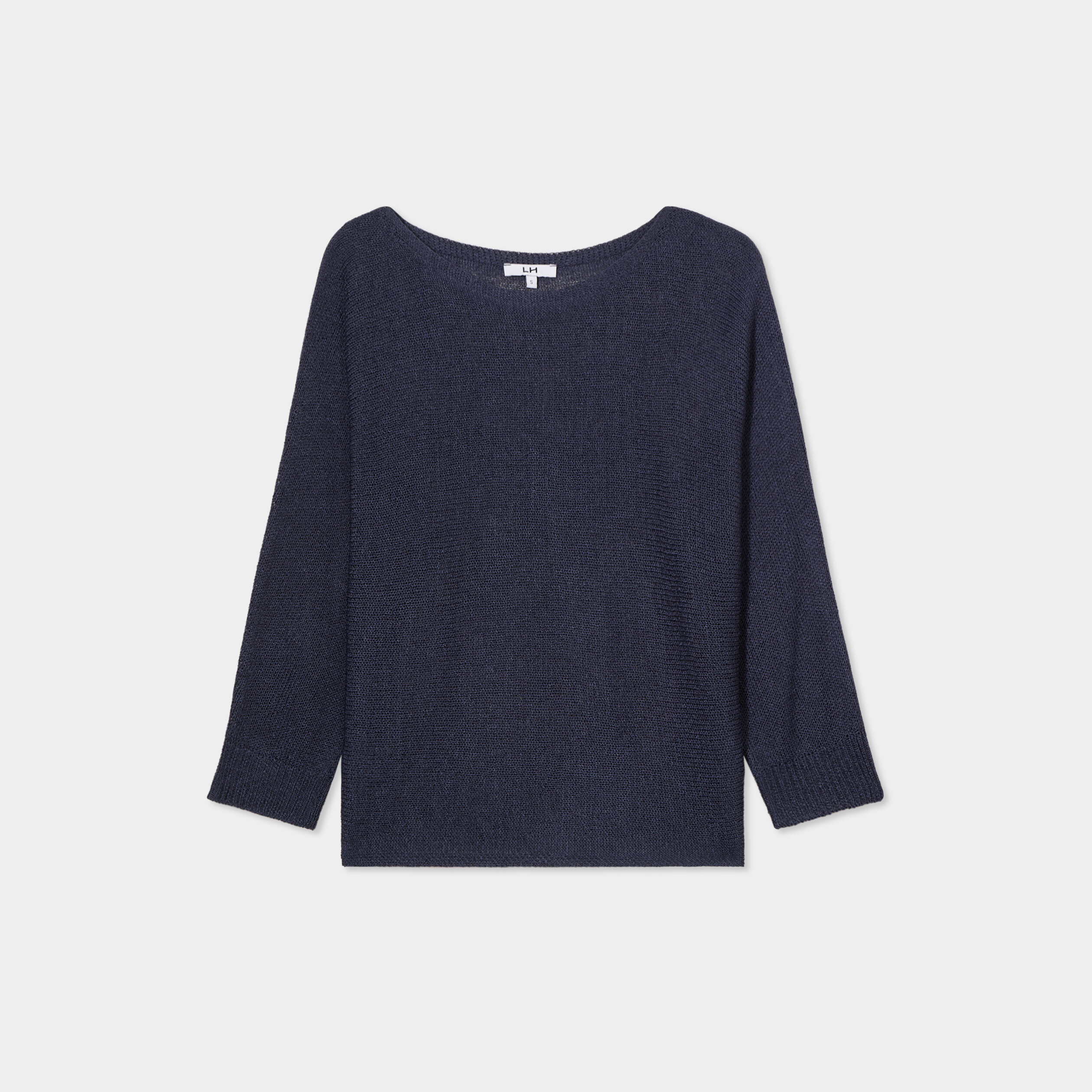 Pull manches longues bleu marine femme | La Halle
