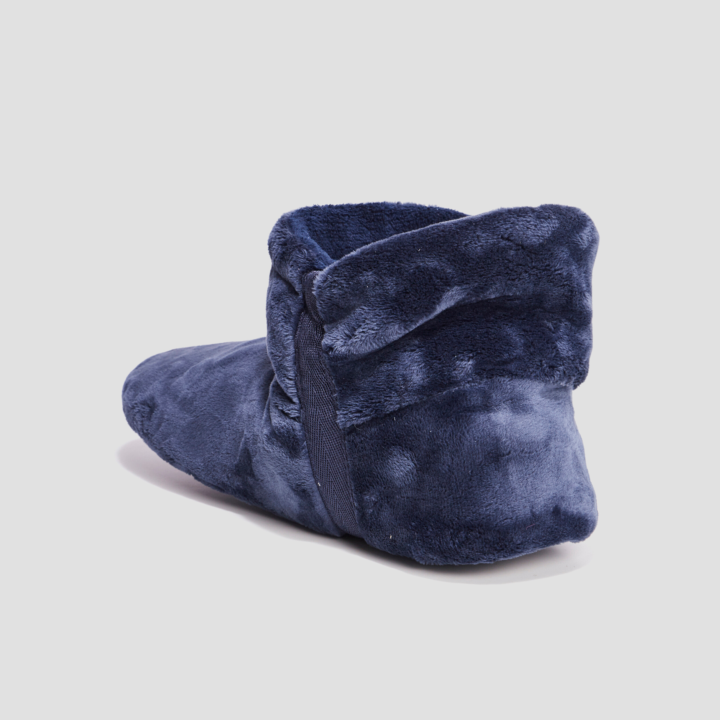 Chaussons boots aspect velours gris homme | La Halle