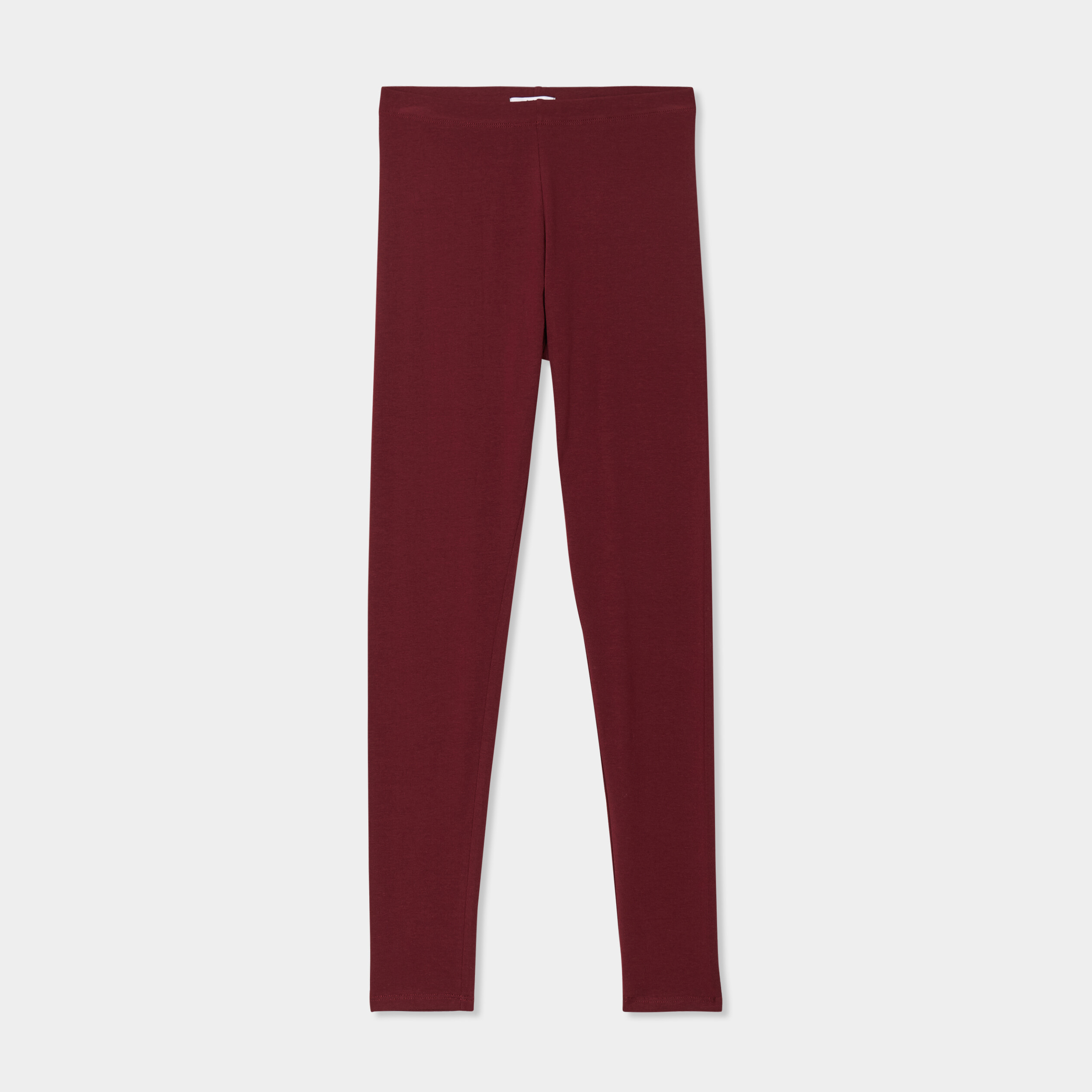 Legging taille haute bordeaux femme | La Halle