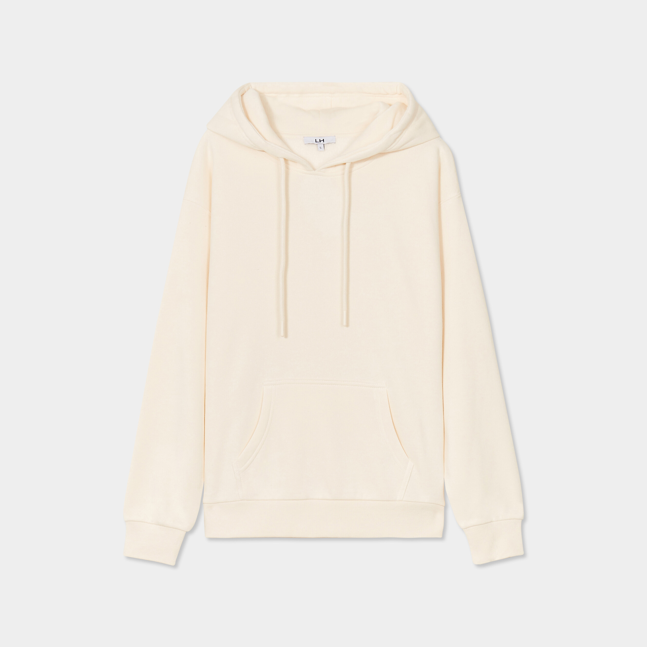 Sweat hoodie molleton à capuche sable femme | La Halle