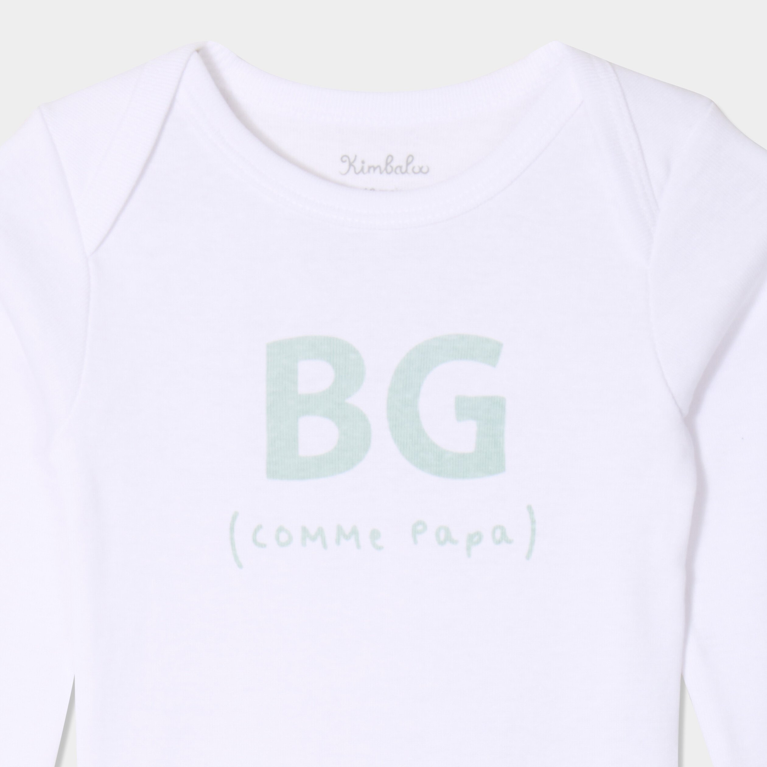 Body US en coton effet velours blanc bébé | La Halle