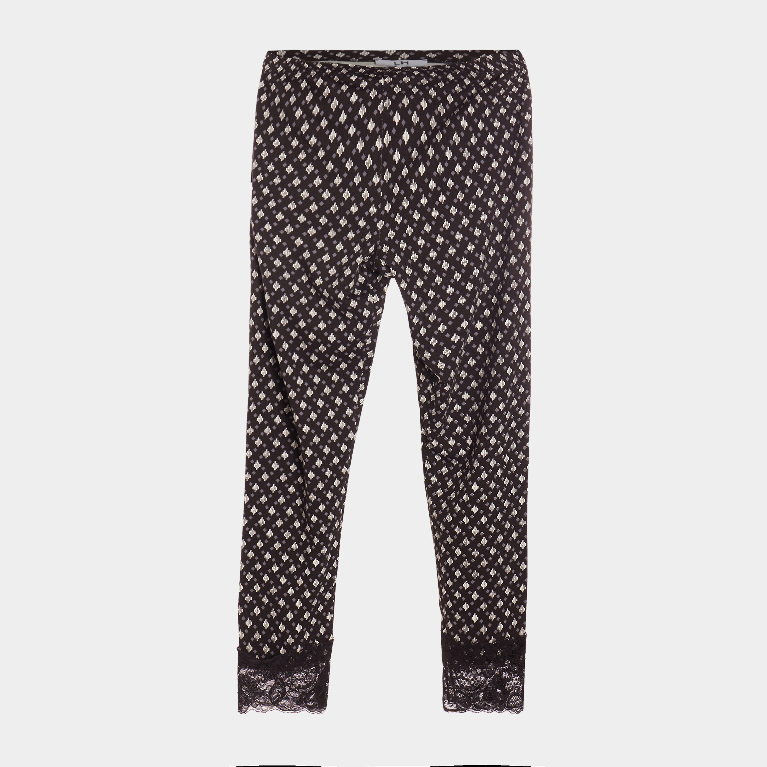 Legging 7/8ème avec dentelle noir femme | La Halle