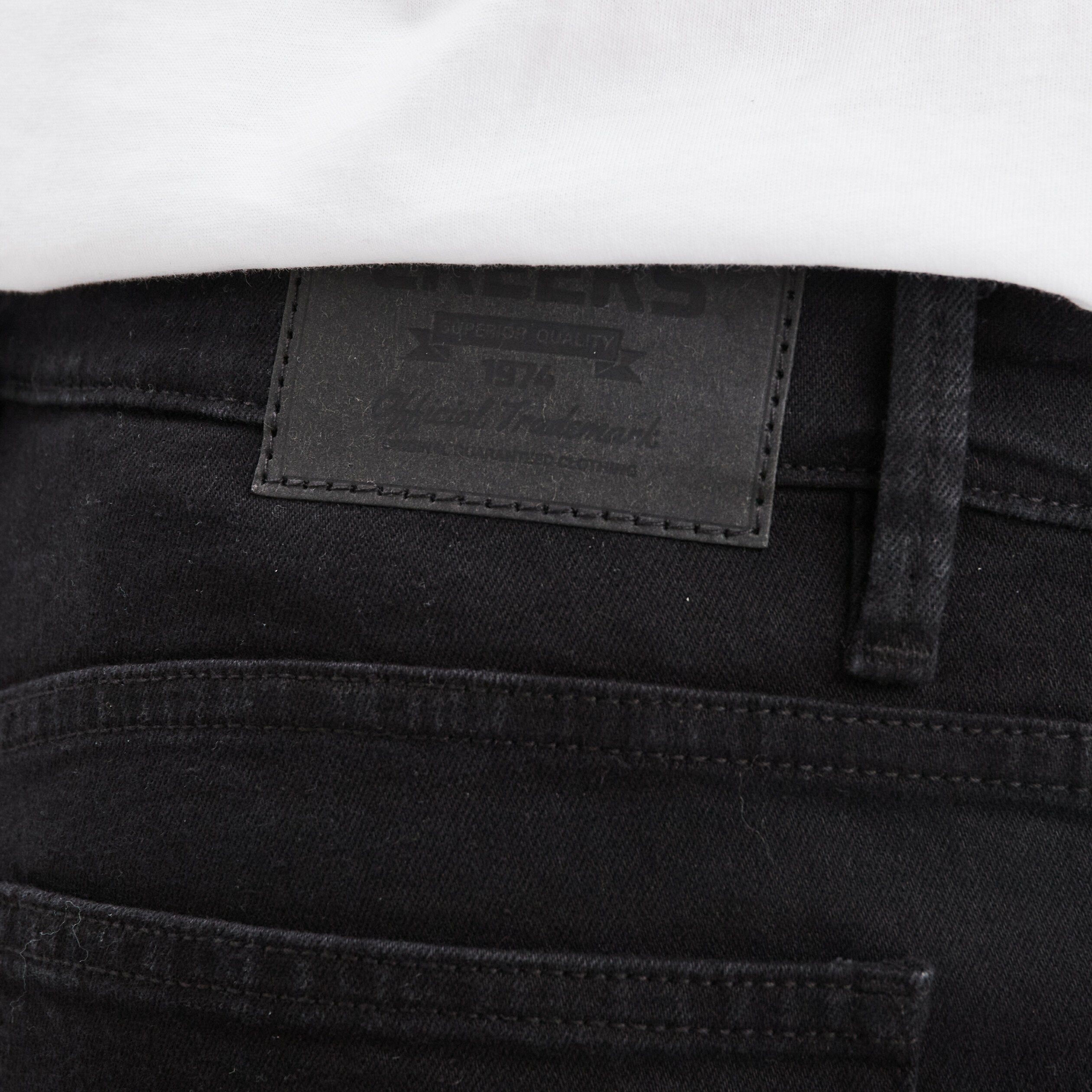 Jeans regular 5 poches denim noir homme | La Halle