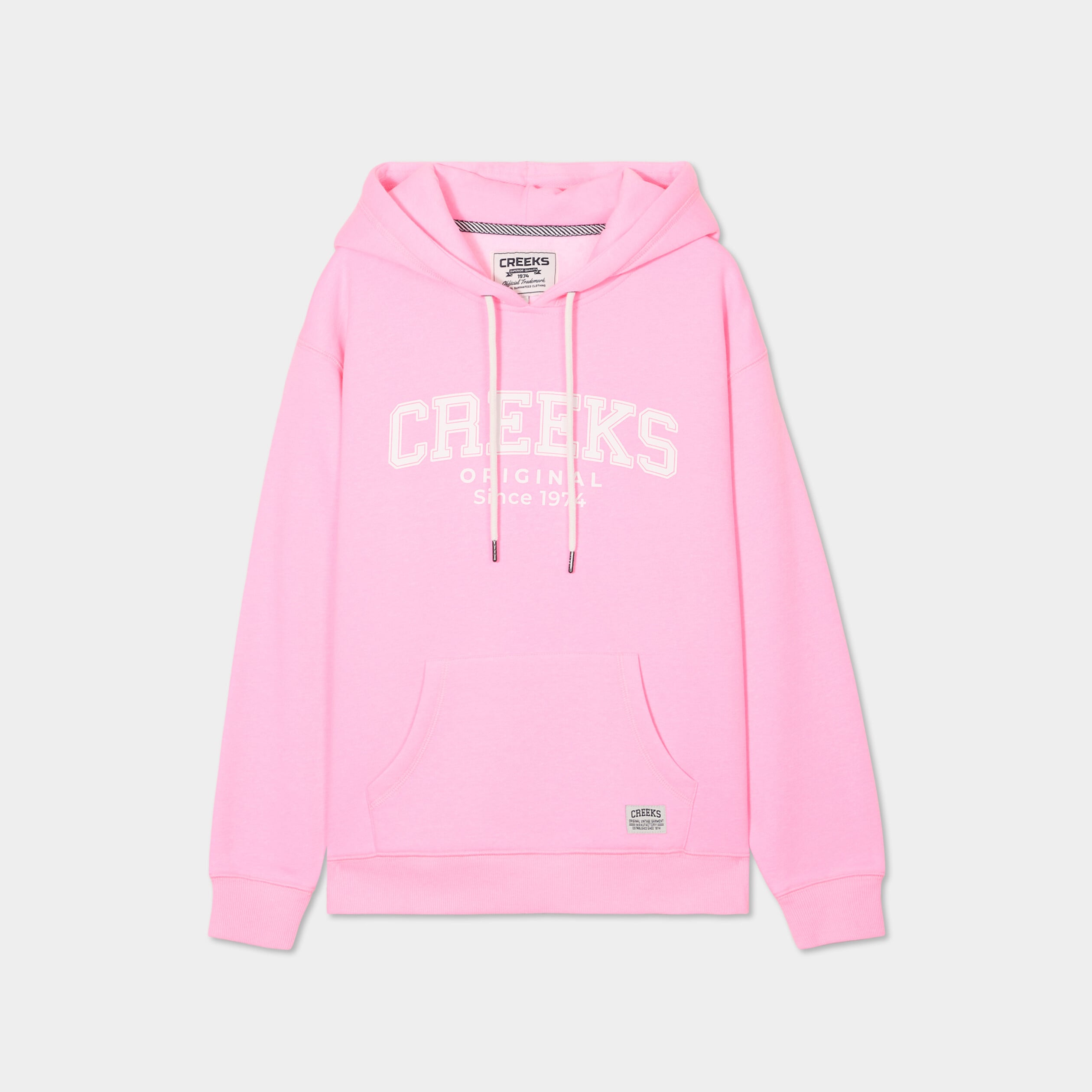 Sweat à capuche hoodie rose fluo femme | La Halle