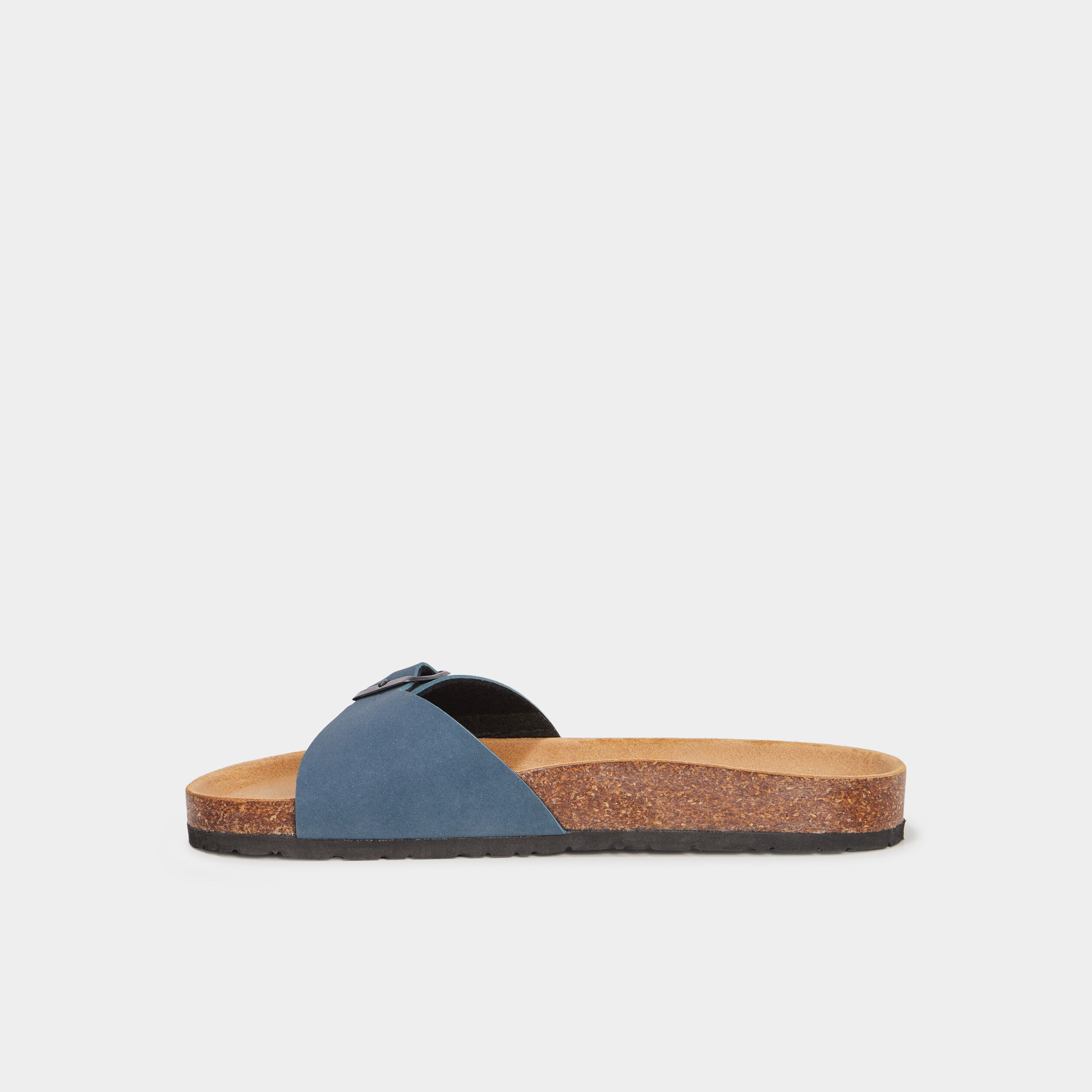 Mules avec boucles bleu marine homme | La Halle