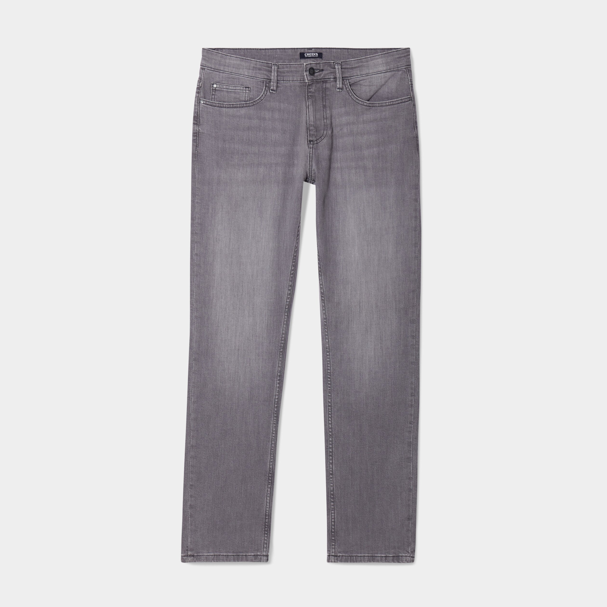 Jeans regular 5 poches denim gris homme | La Halle