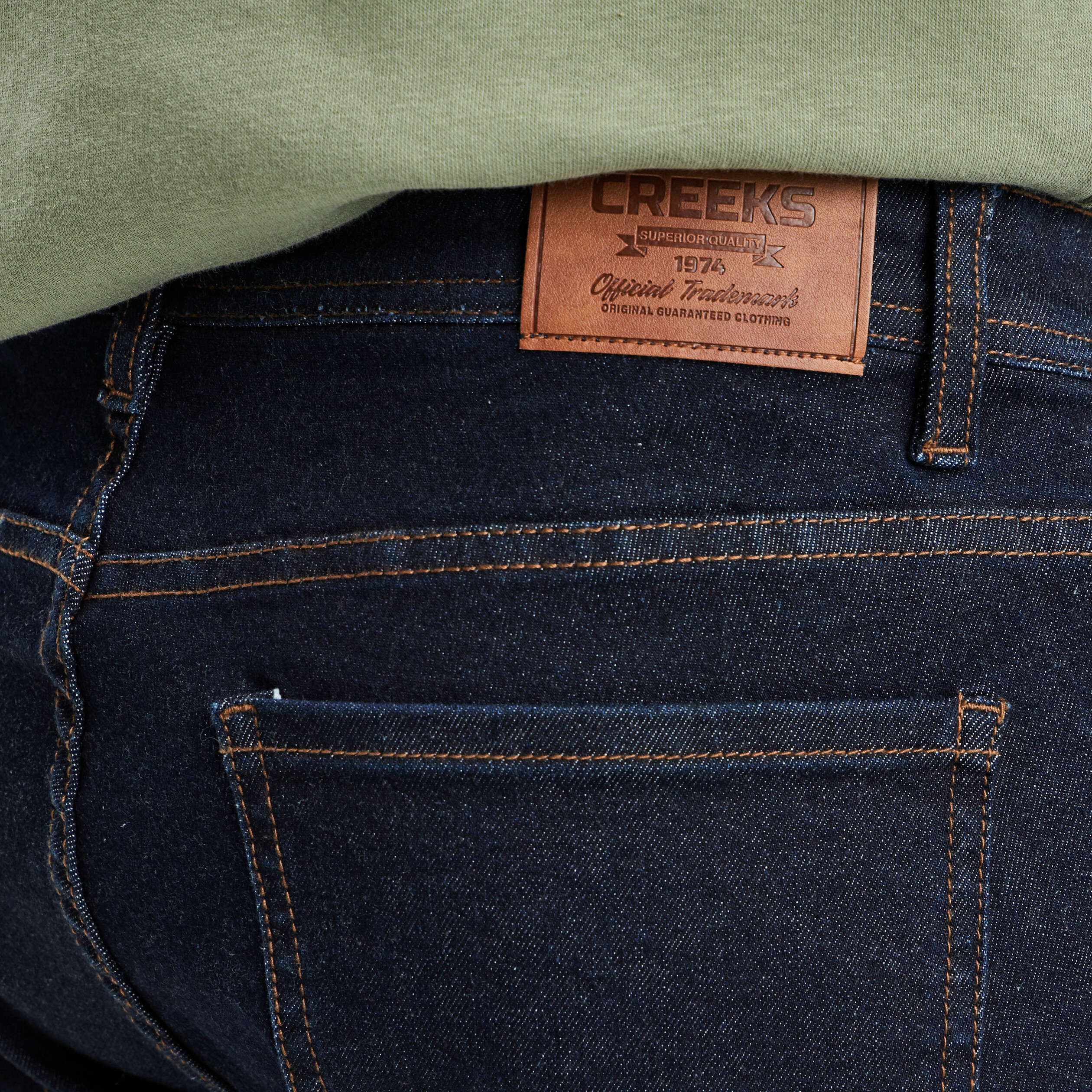 Jeans slim 5 poches denim brut homme | La Halle