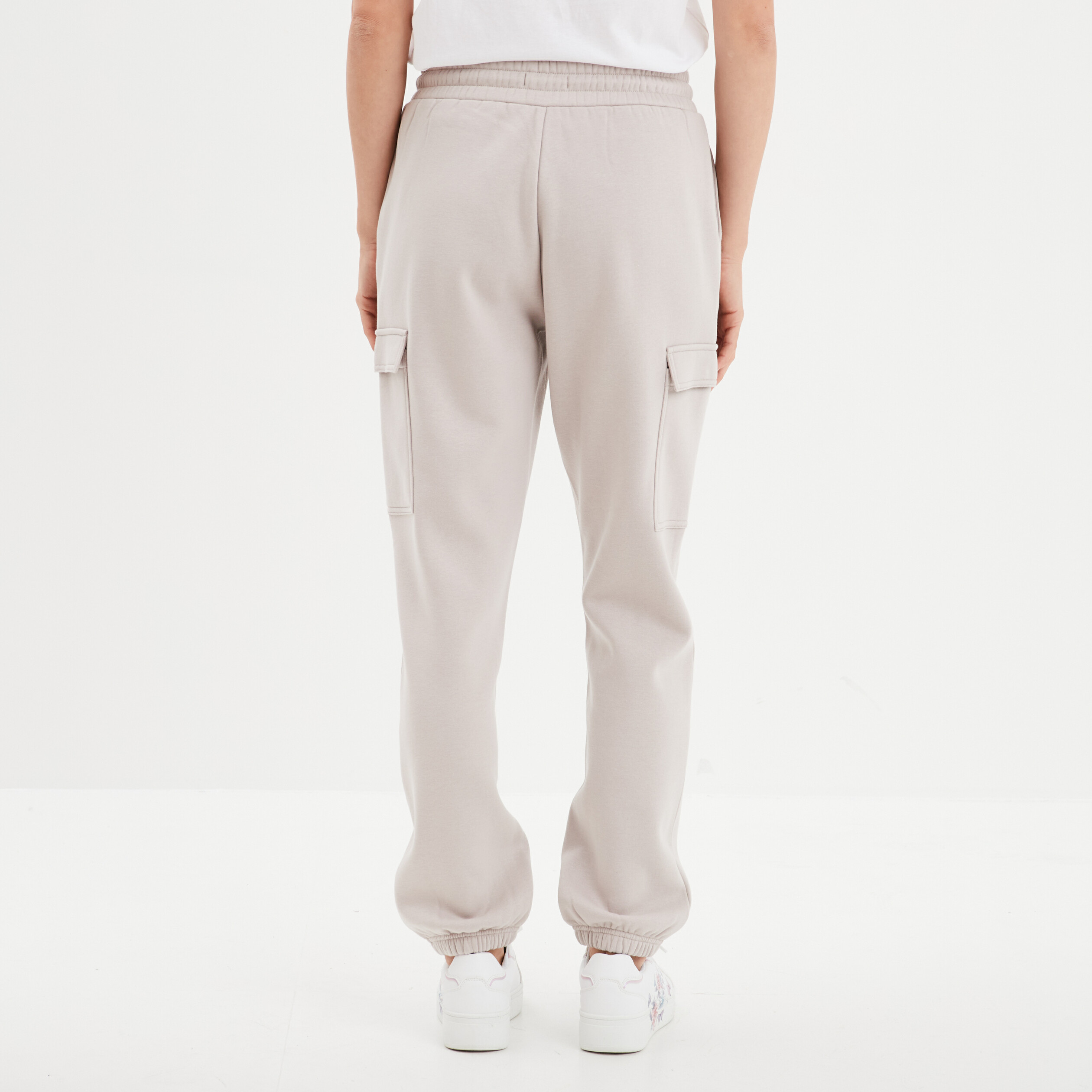 Pantalon de jogging coupe battle gris clair femme | La Halle