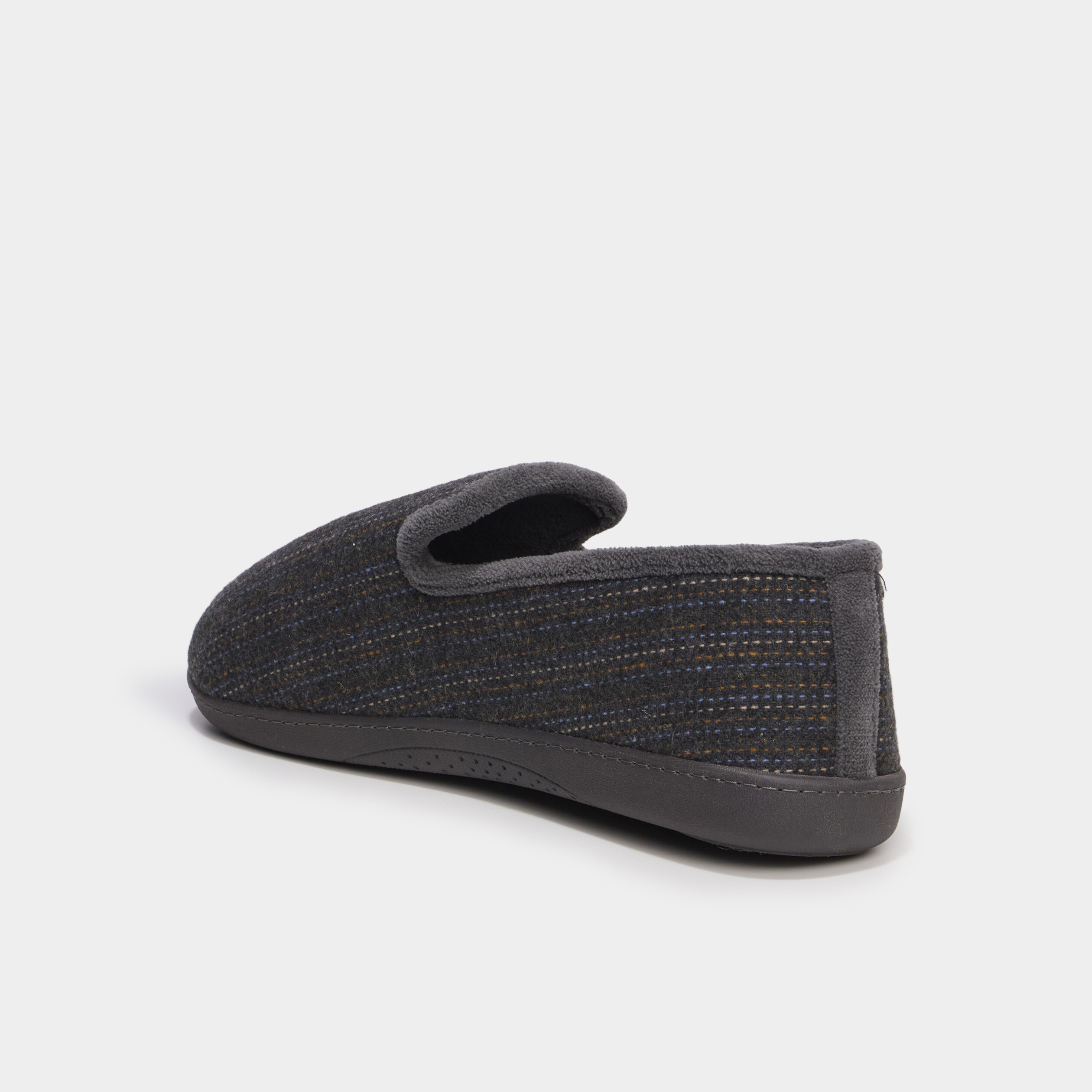 Chaussons fourrés Isotoner gris foncé homme | La Halle