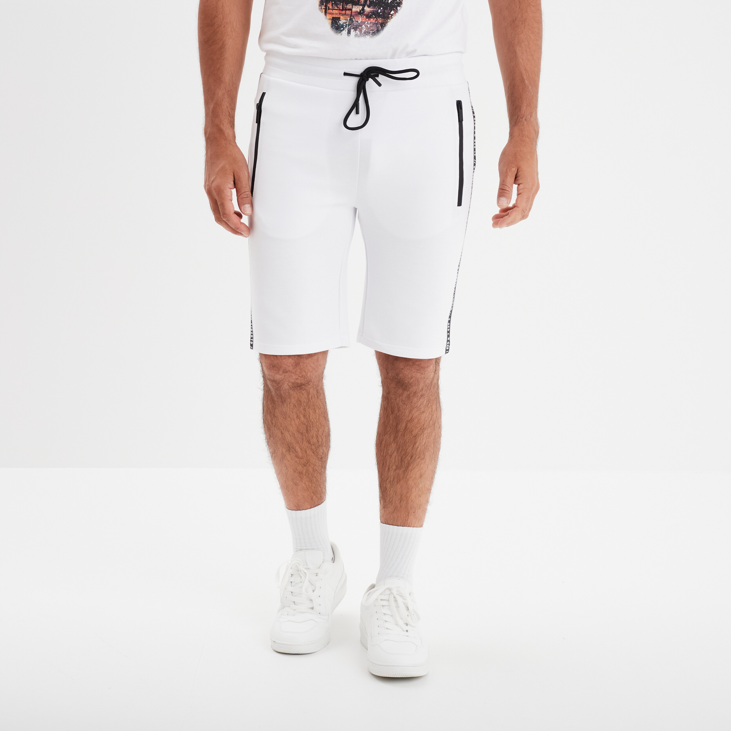 Short de jogging Liberto blanc homme | La Halle