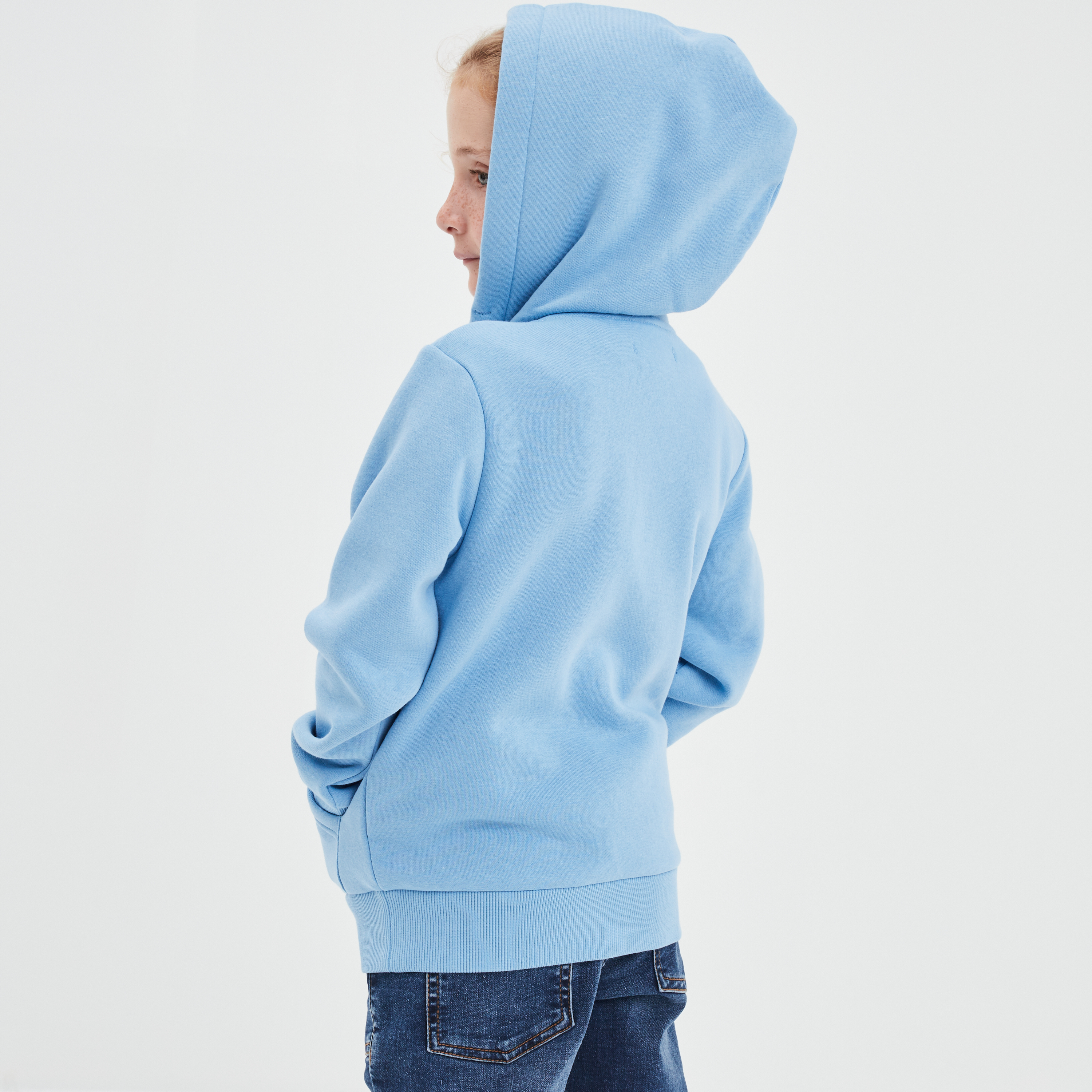 Sweat zippé à capuche Creeks bleu garçon | La Halle