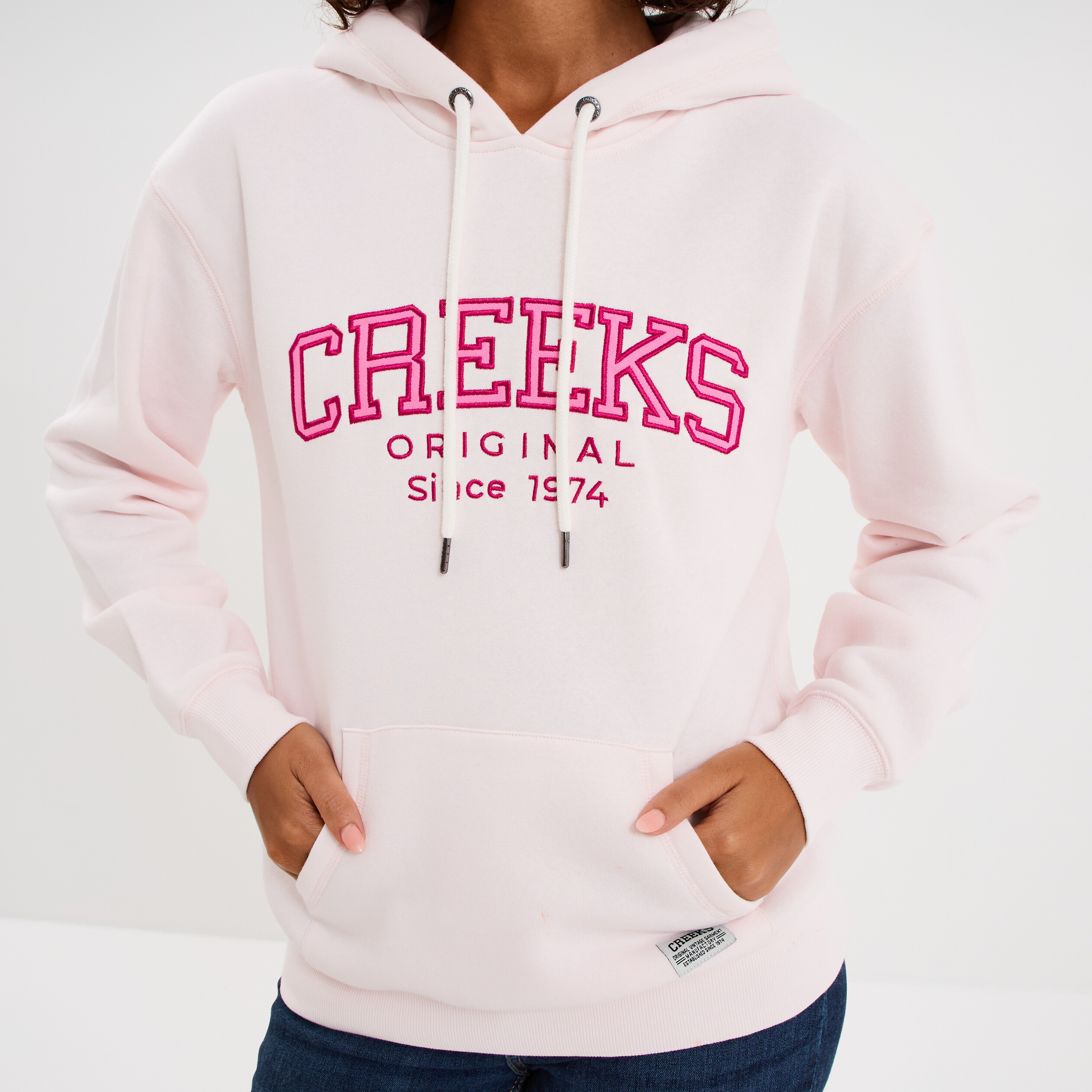 Sweat à capuche hoodie rose clair femme | La Halle