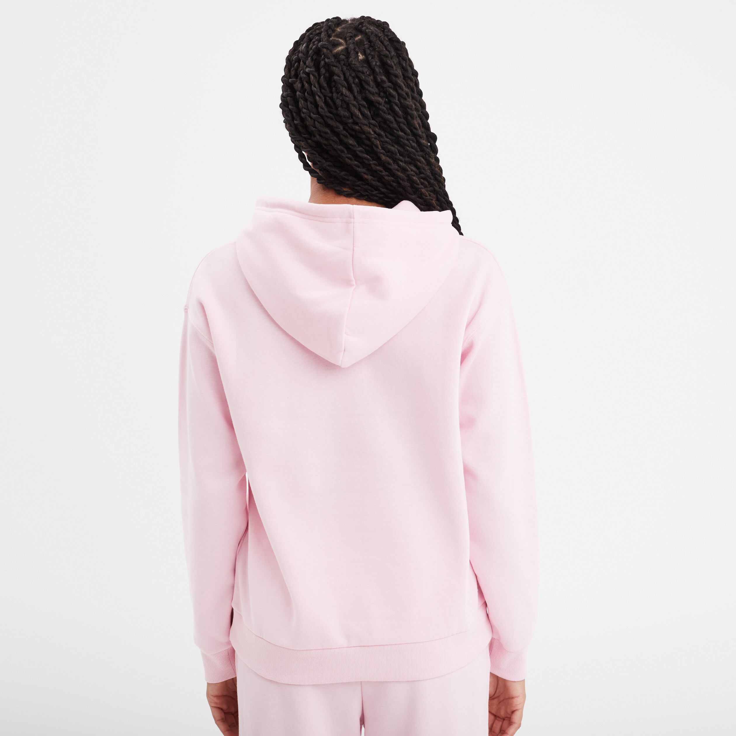 Sweat hoodie molleton à capuche rose femme | La Halle
