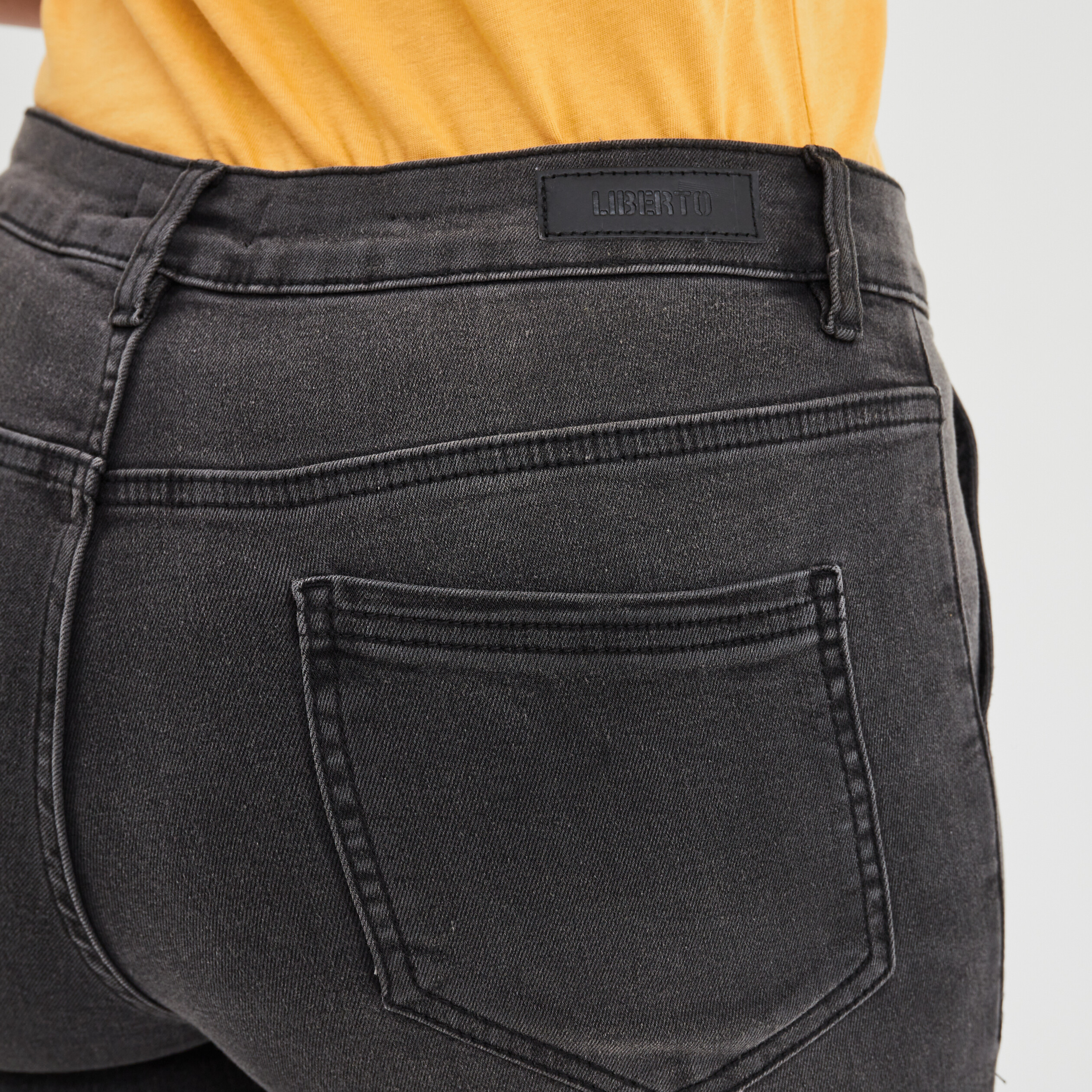 Jeans skinny battle Liberto denim gris femme | La Halle