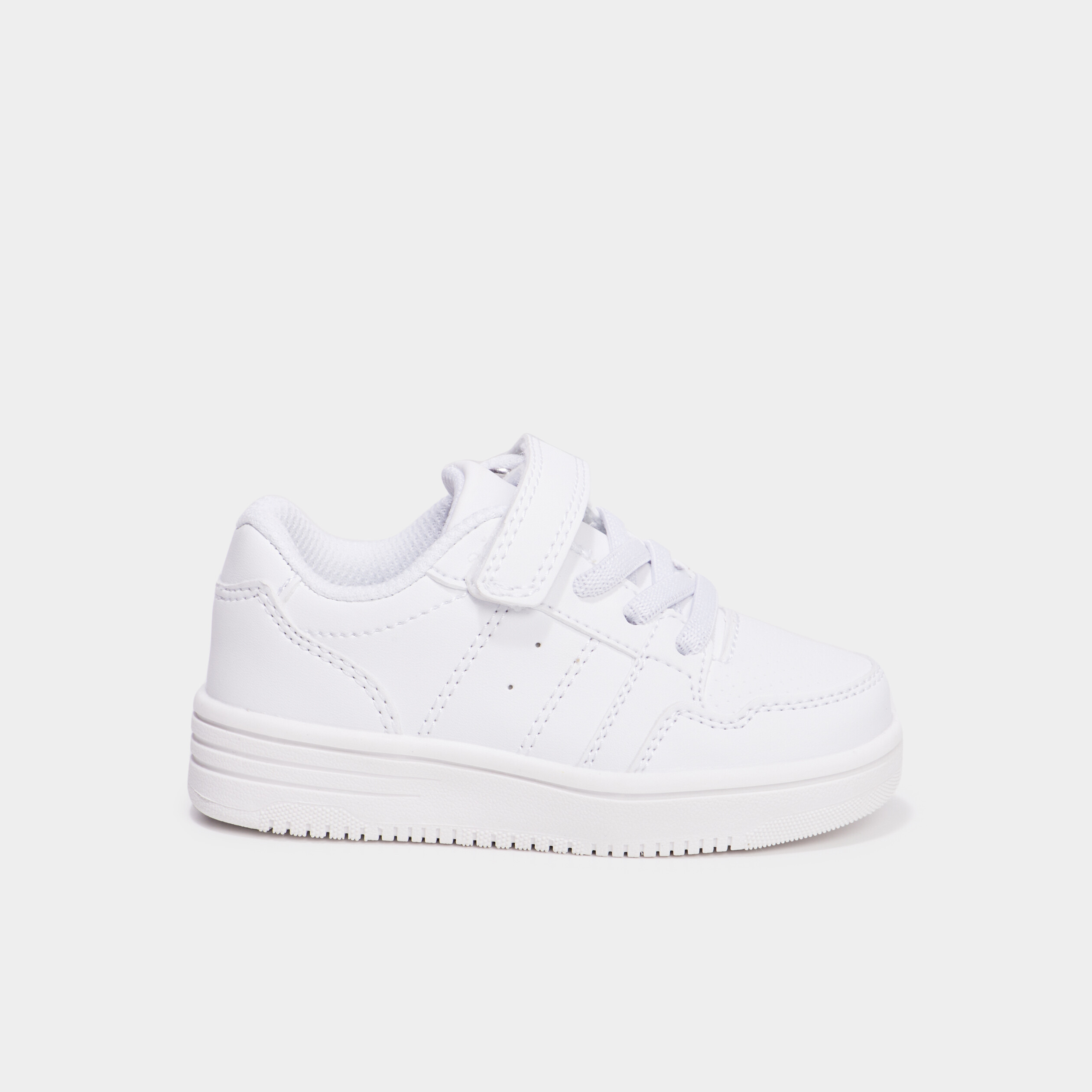 Tennis basses à scratchs Creeks blanc bébé garçon | La Halle