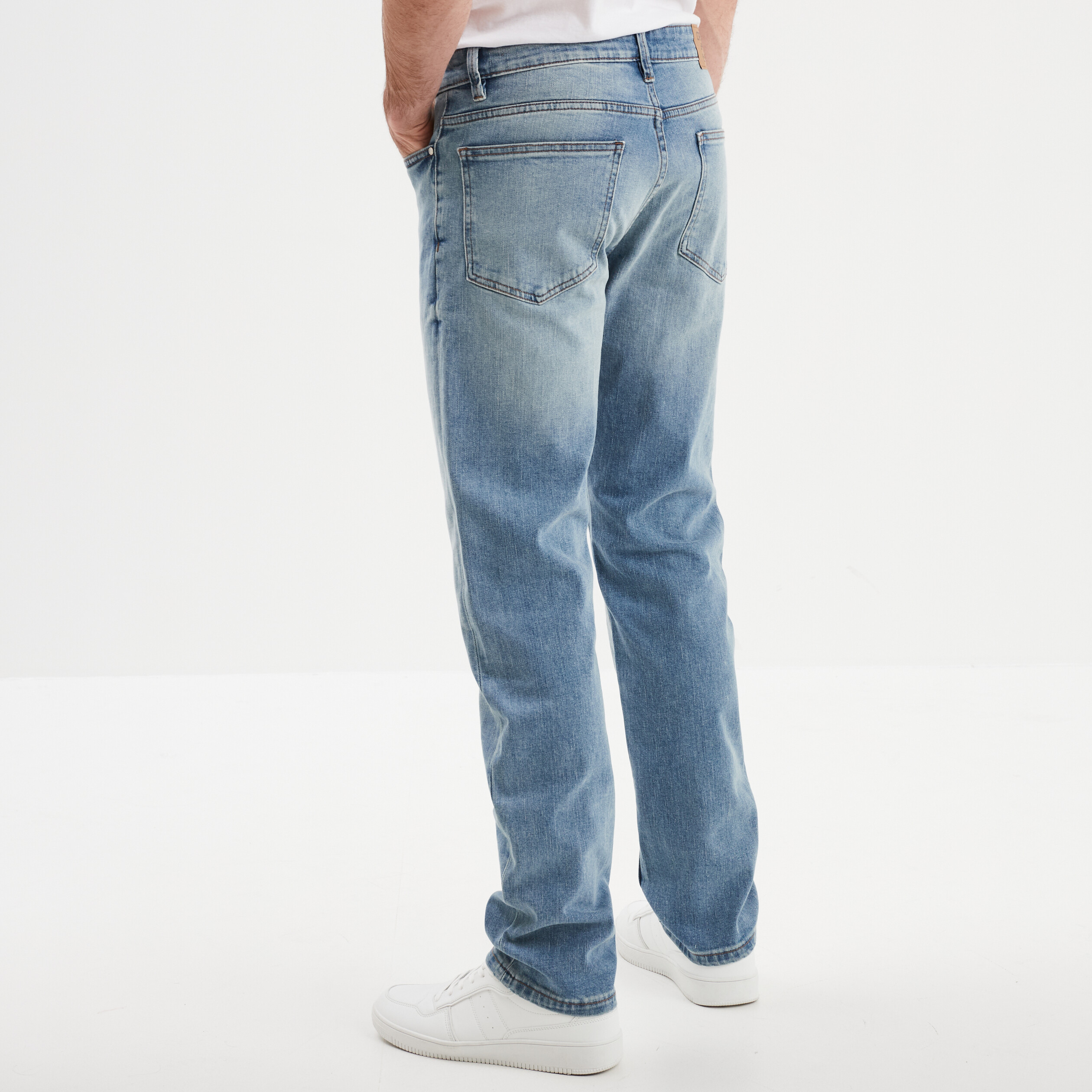 Jeans regular 5 poches denim triple stone homme | La Halle